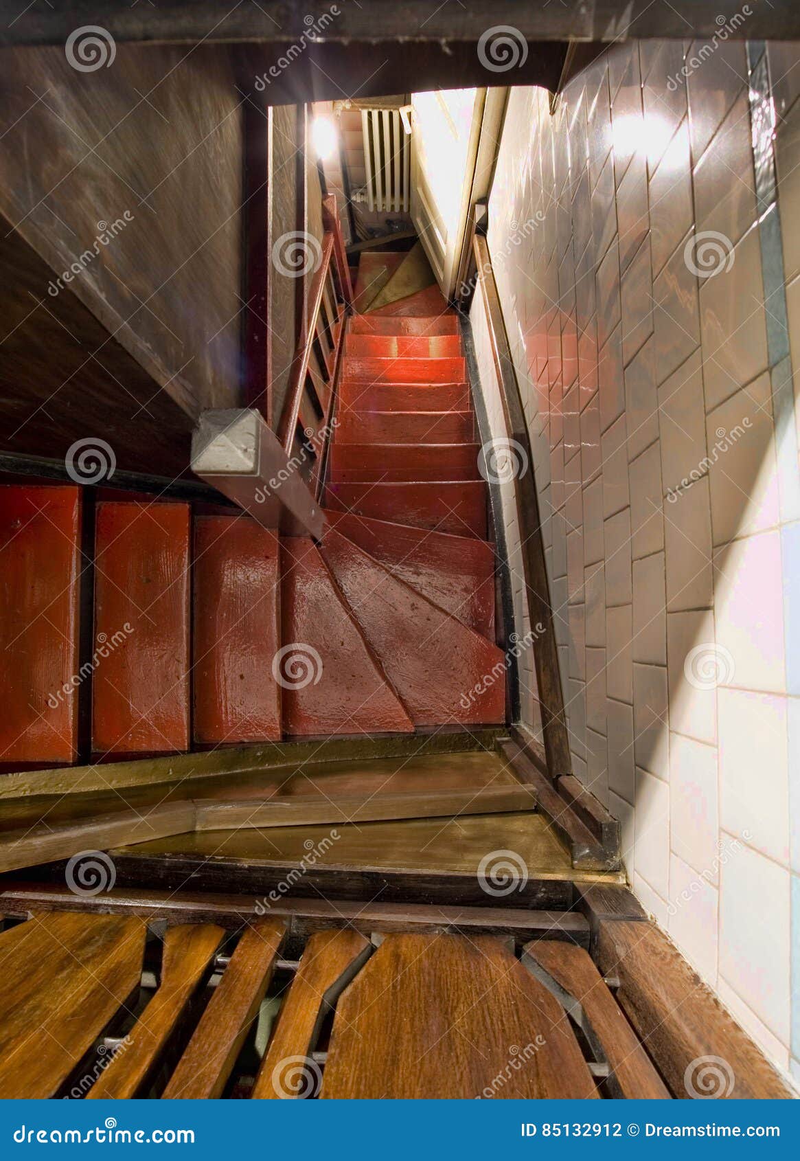 Down the stairs stock photo. Image of indoor, downward - 85132912
