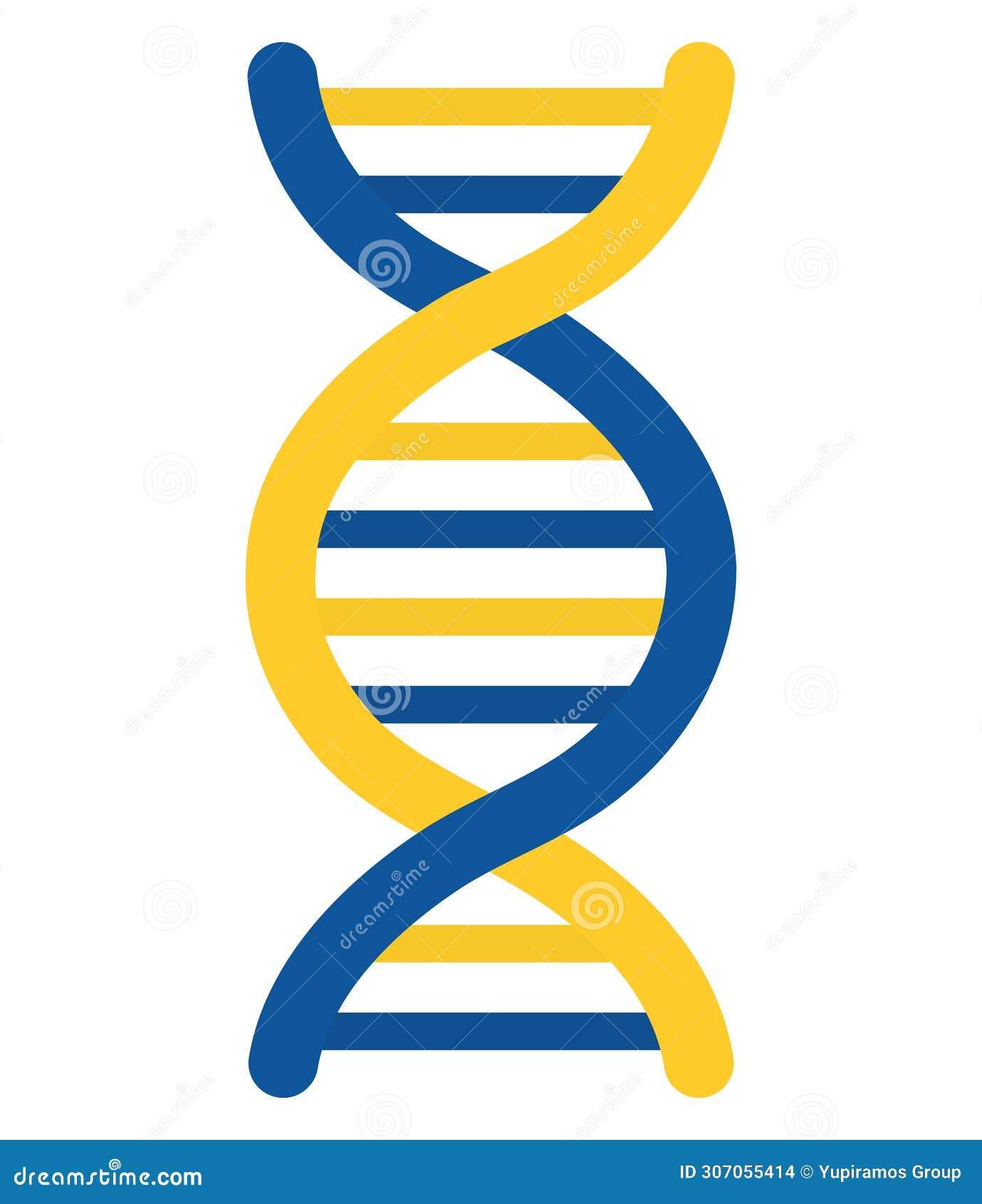 Genetic Disease Blue Concept Icons Set Cartoon Vector | CartoonDealer ...