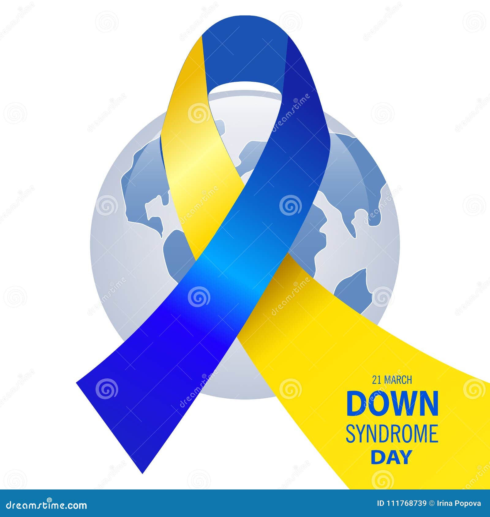 Down Syndrome Illustration, White Background, Stock Vector ...