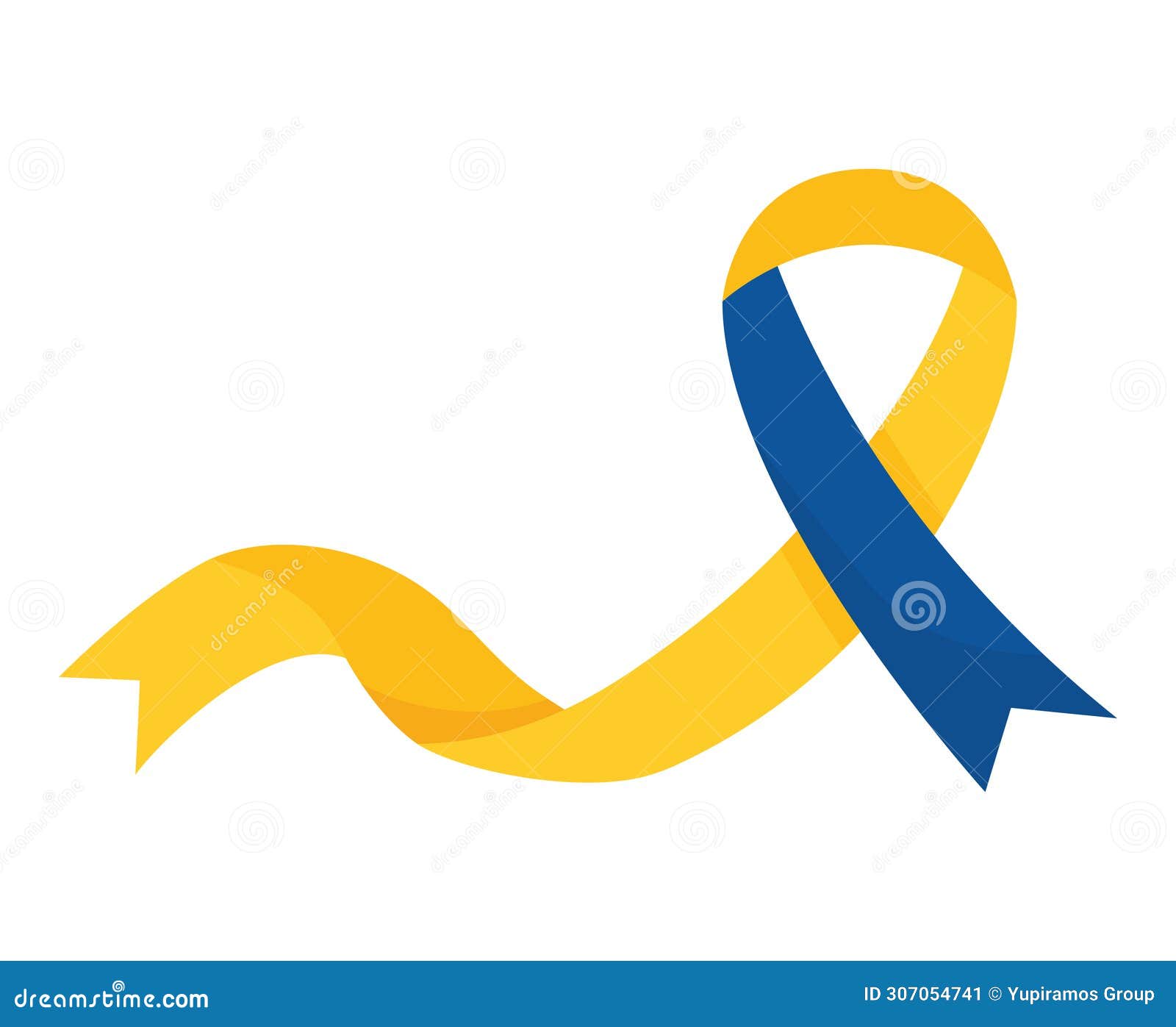 Down Syndrome Ribbon Design Stock Illustration - Illustration of ...