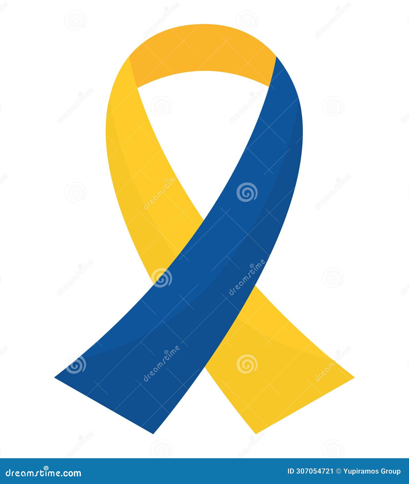 Down syndrome ribbon stock illustration. Illustration of health - 307054721