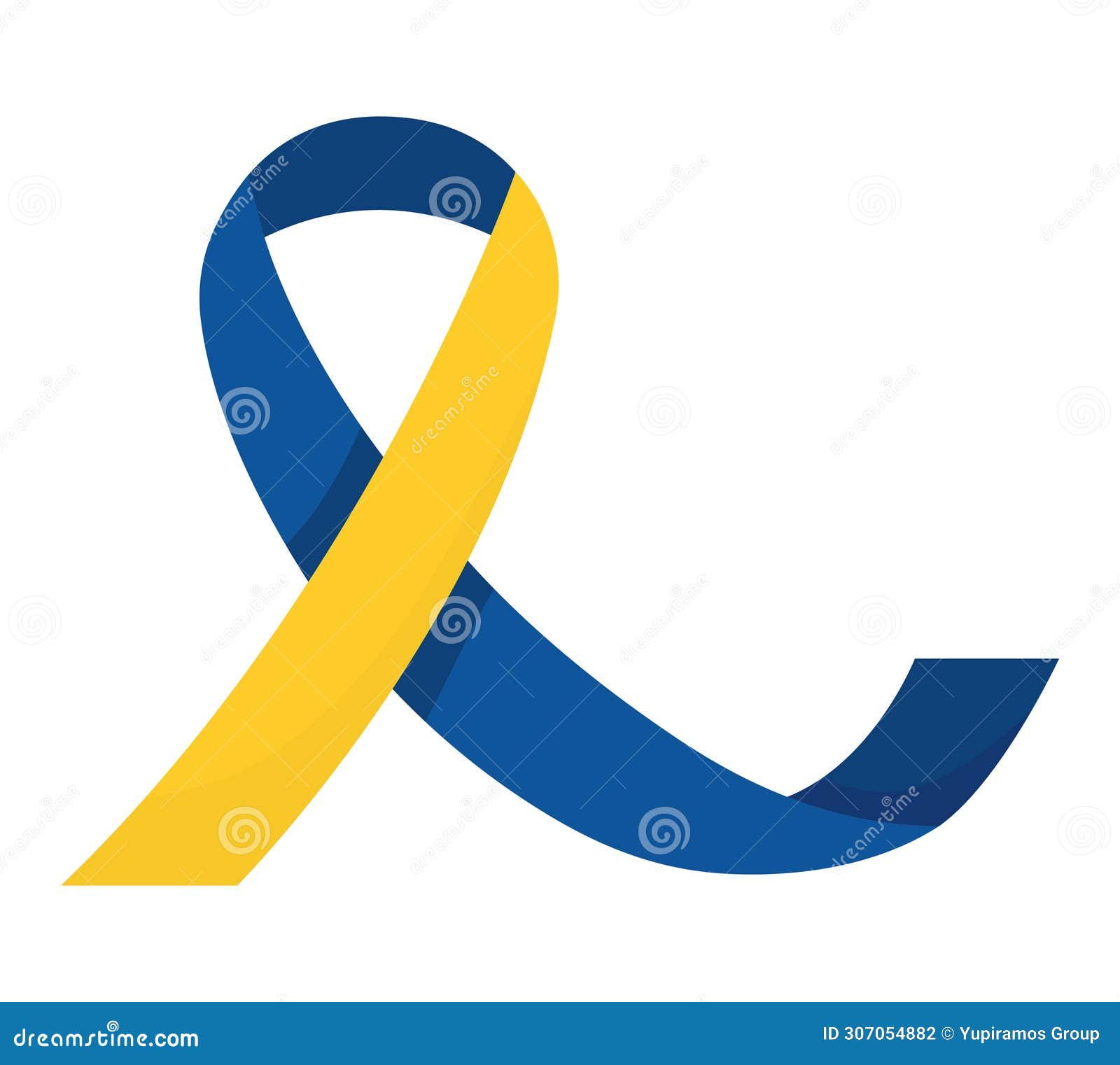 Down Syndrome Ribbon Illustration Stock Illustration - Illustration of ...