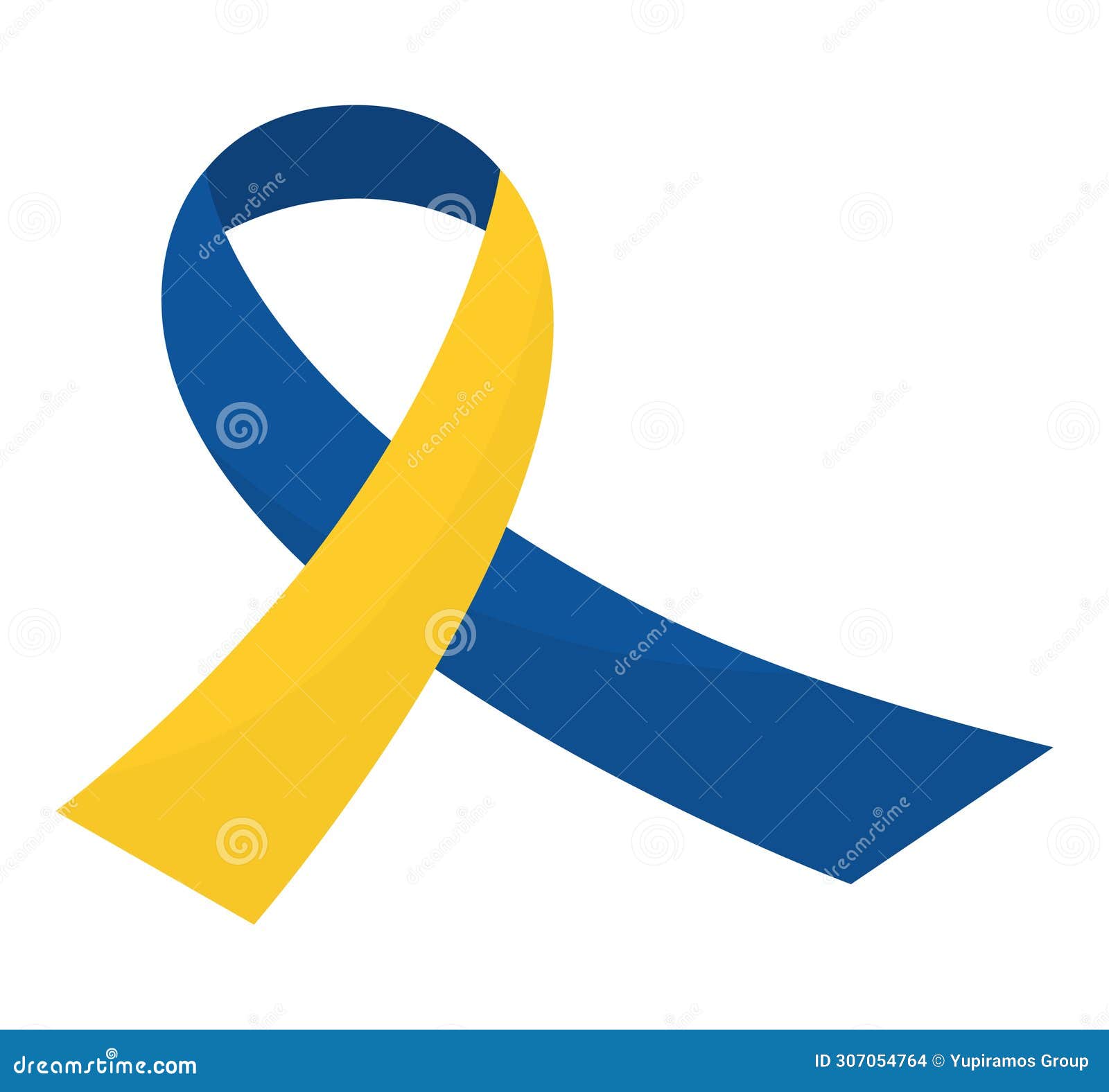 Down syndrome ribbon sign stock illustration. Illustration of design ...