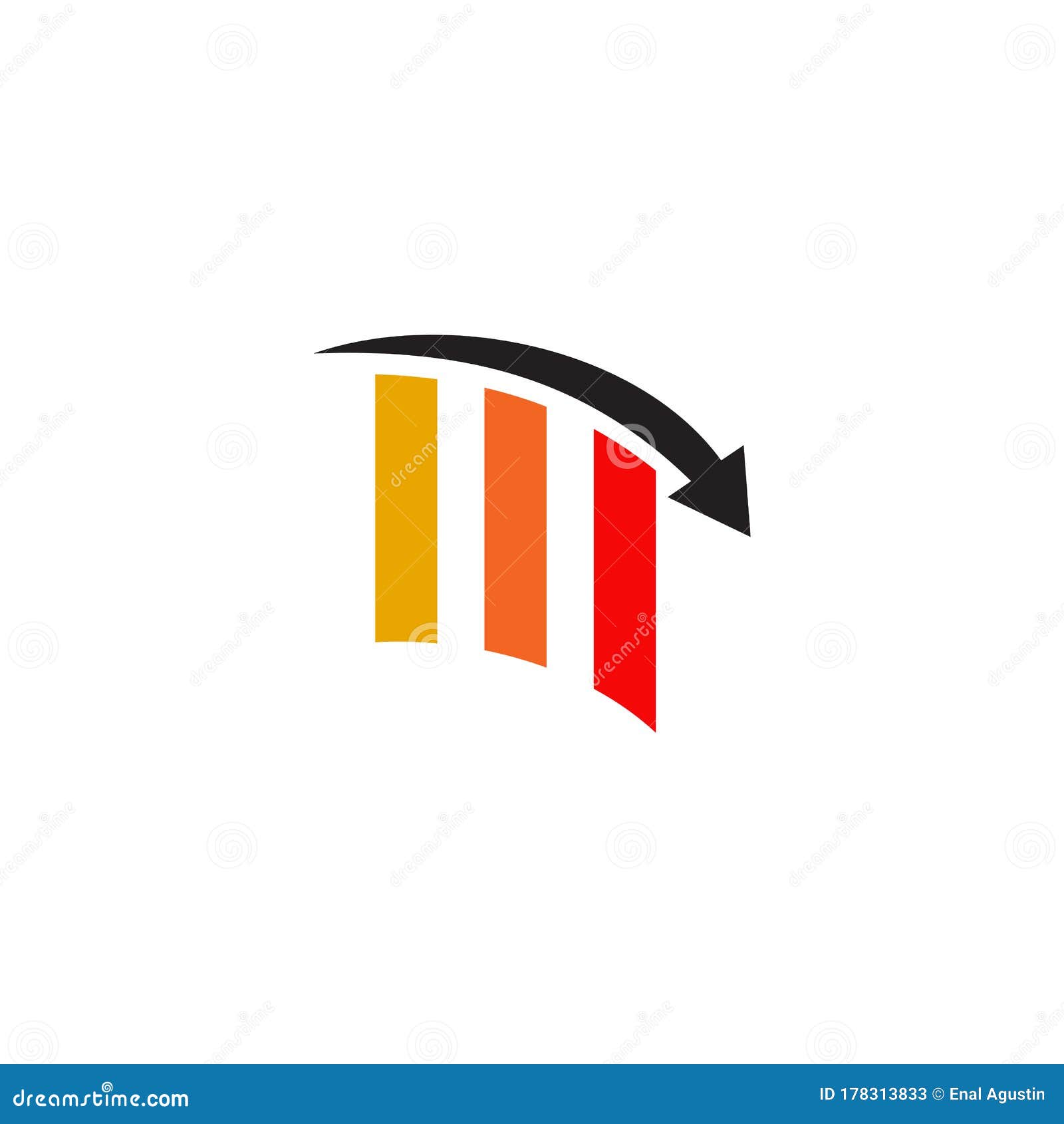 Down Trend Charts Cartoon Vector | CartoonDealer.com #6772619