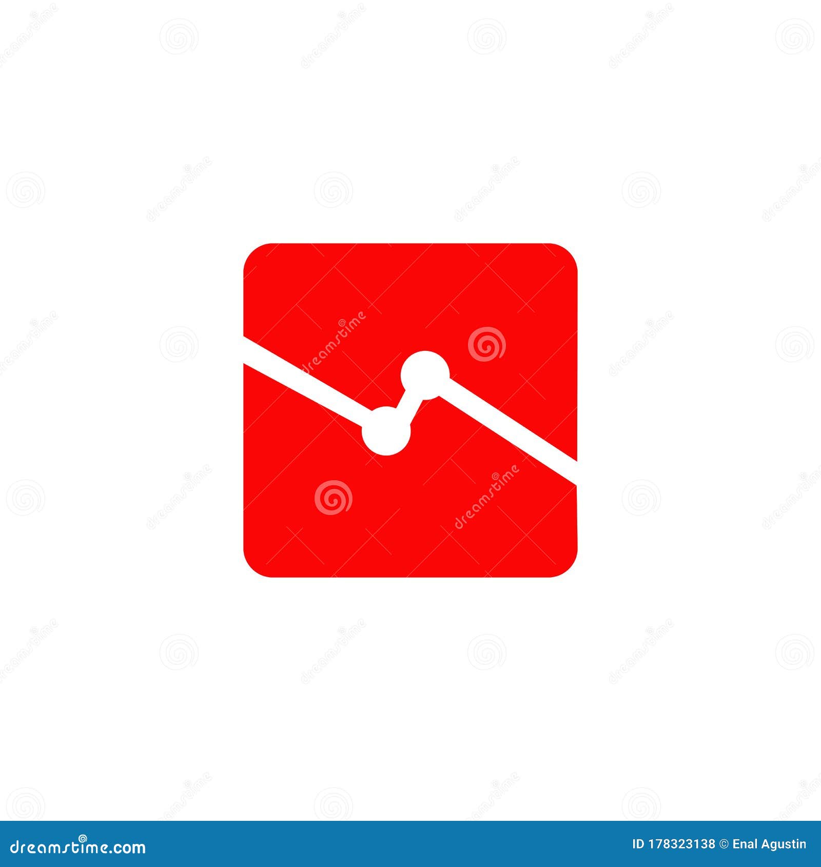 Down Trend Chart Icon Logo Design Stock Illustration - Illustration of ...