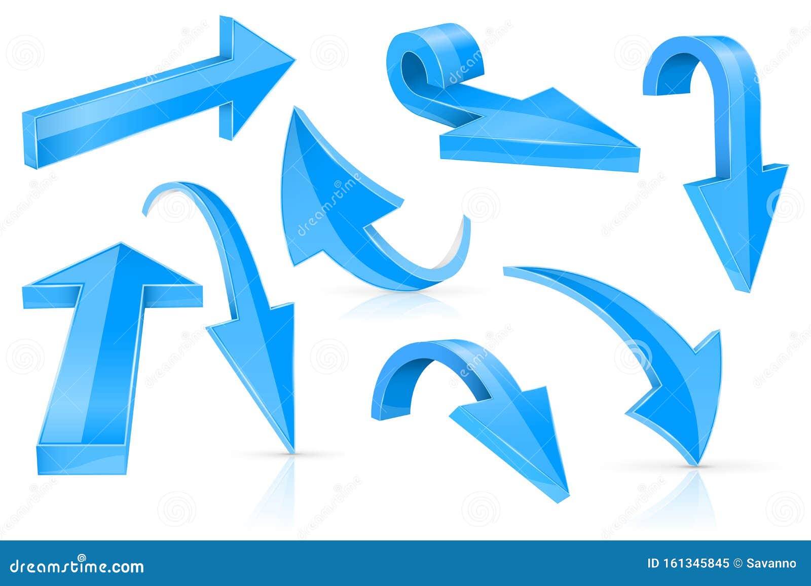 Red Arrows On Blue Background, Panoramic Layout, Design Template For ...