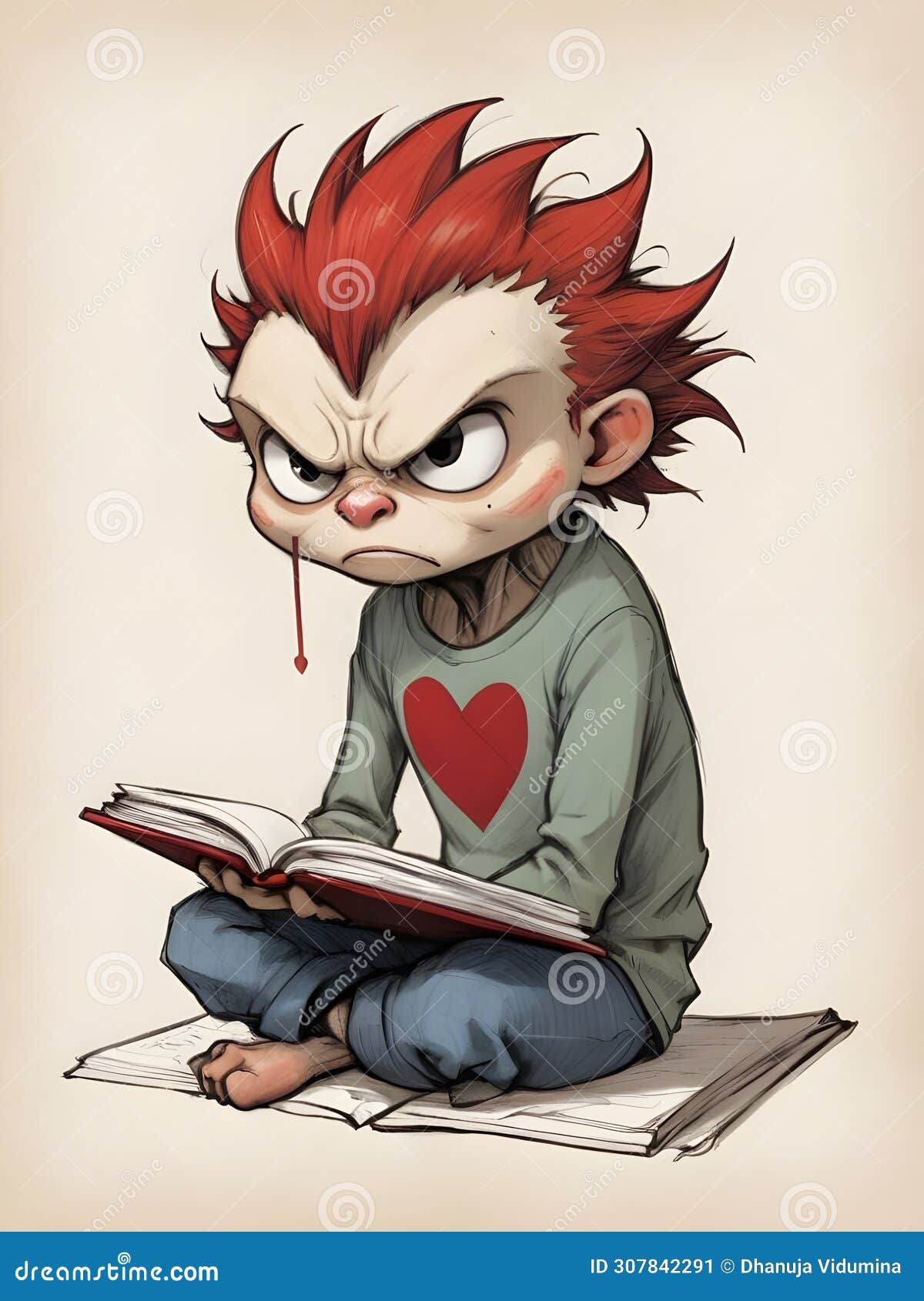 Downcast Doodlebug Sad Monster Royalty-Free Illustration ...