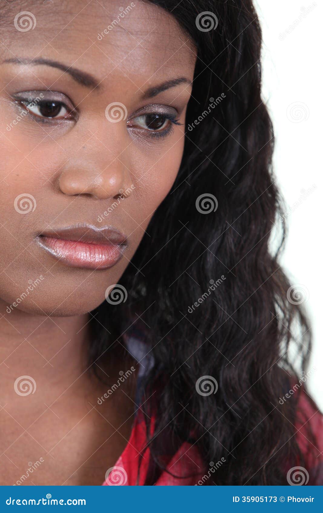 Downcast woman stock image. Image of isolated, alone - 35905173