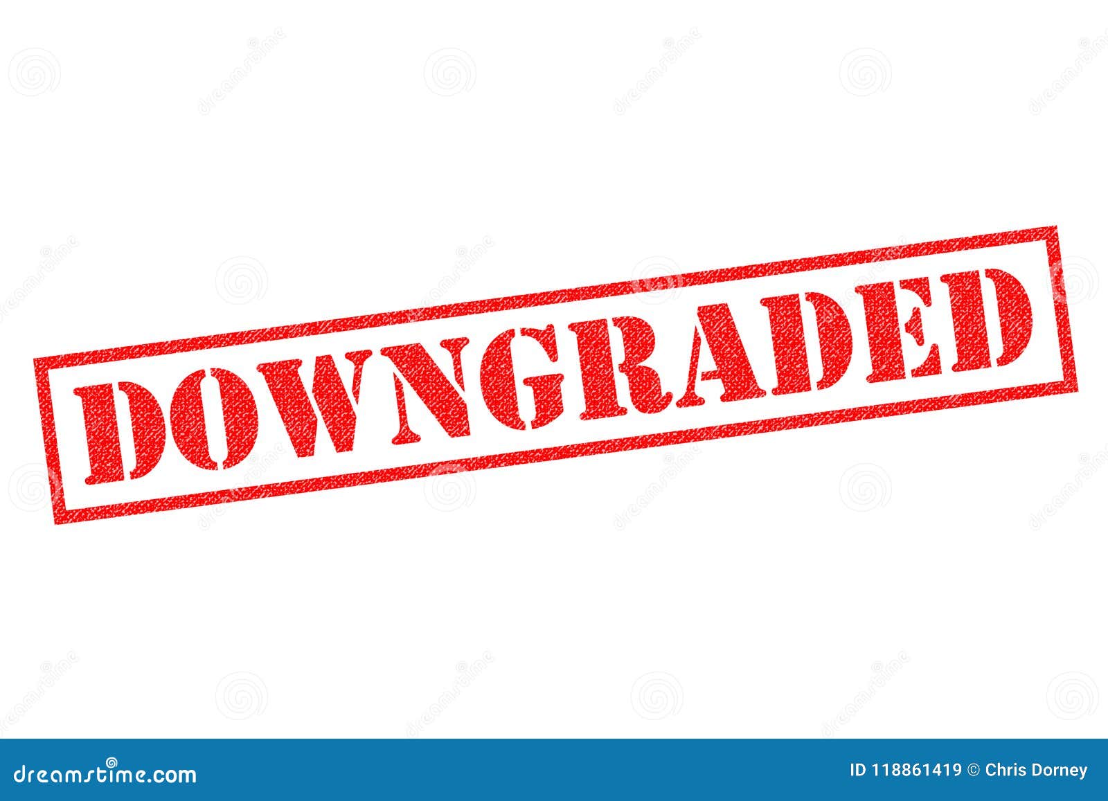 DOWNGRADED Rubber Stamp stock illustration. Illustration of easier ...
