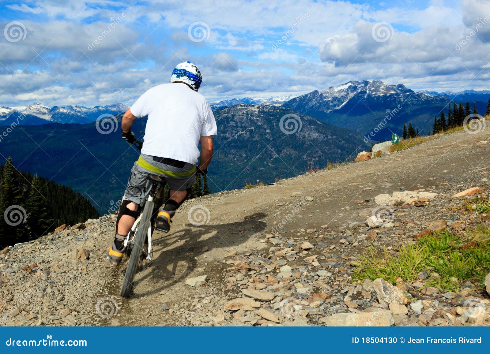 Downhill bike stock photo. Image of canada, excitement - 18504130