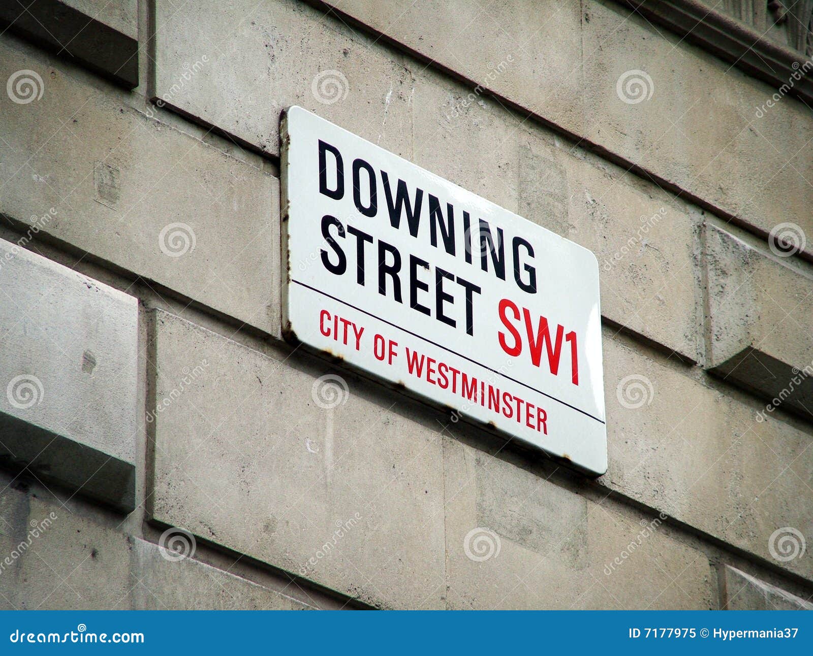 Downing Street road sign editorial image. Image of facade - 7177975