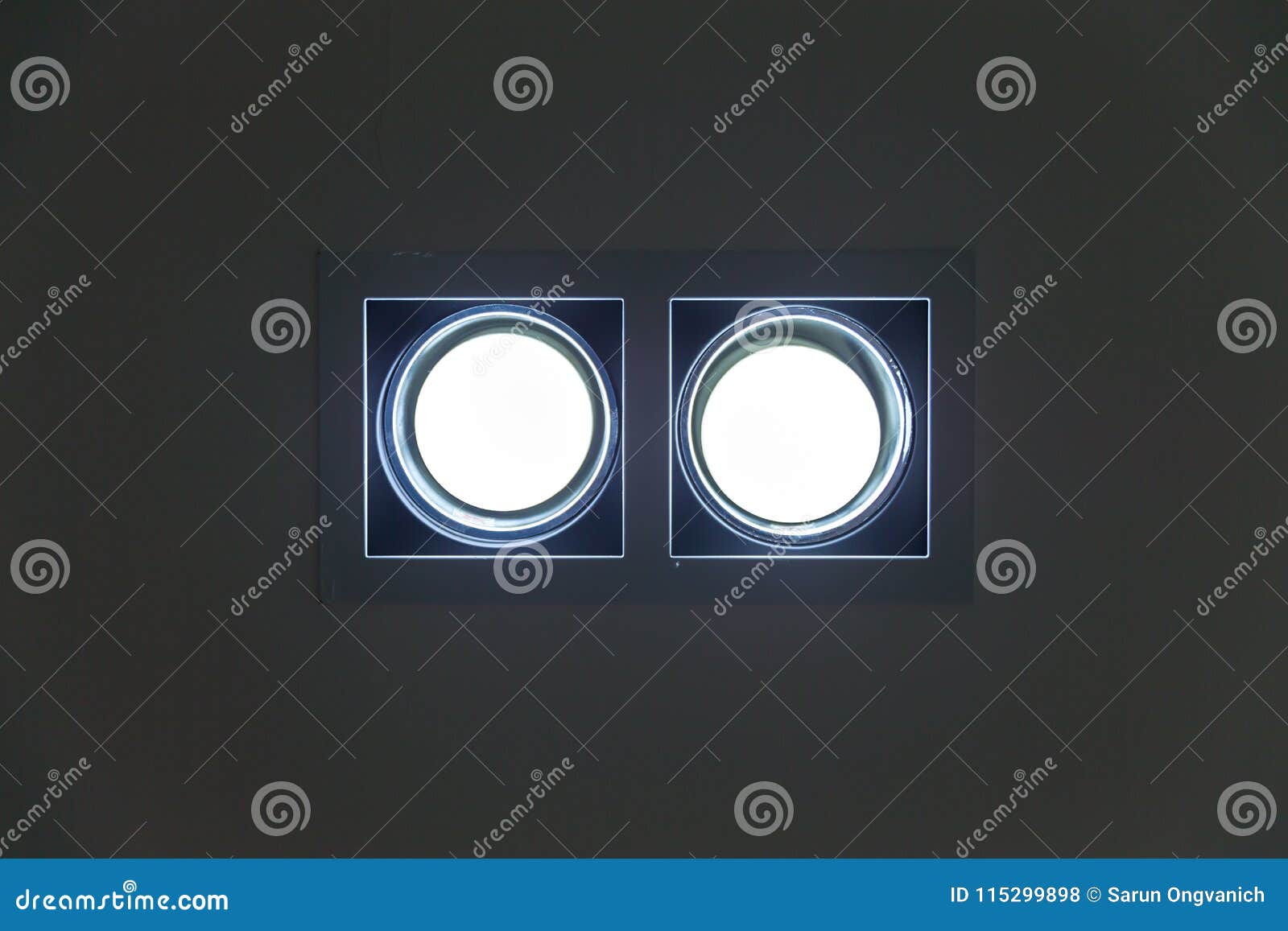 Downlight or Ceiling Light Bottom View Stock Photo - Image of circle ...