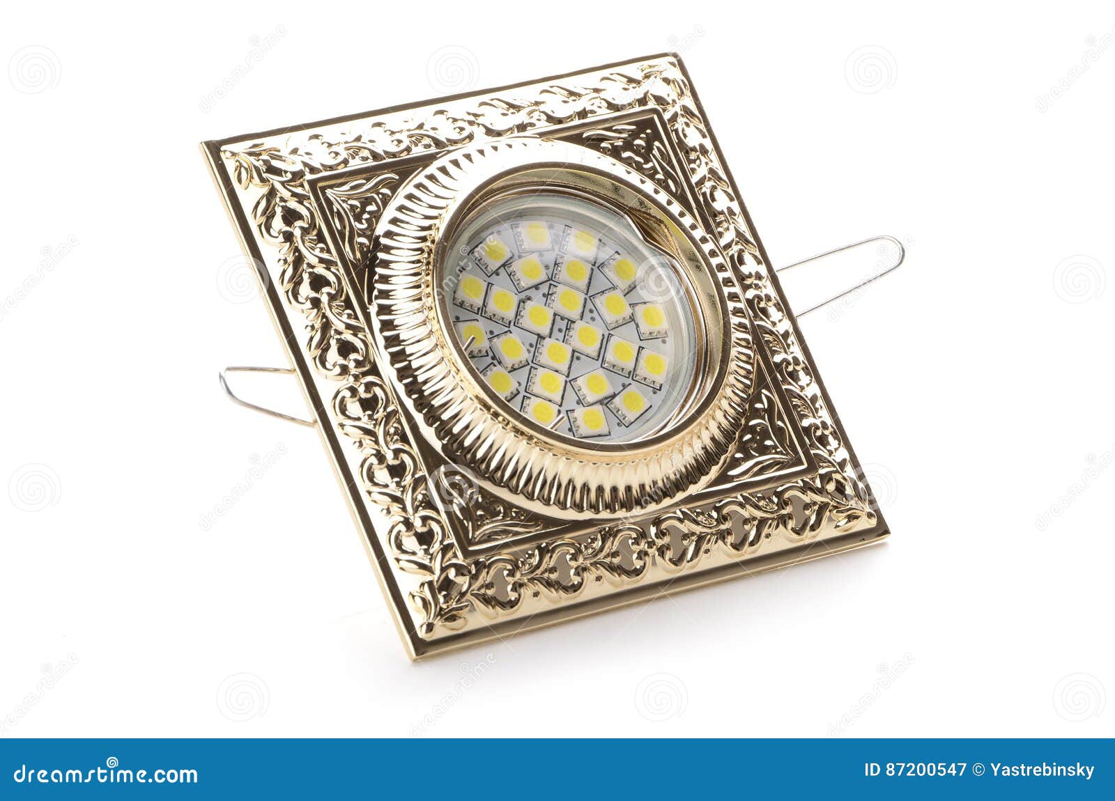 Downlight Spotlight Isolated Stock Image - Image of black, natural ...