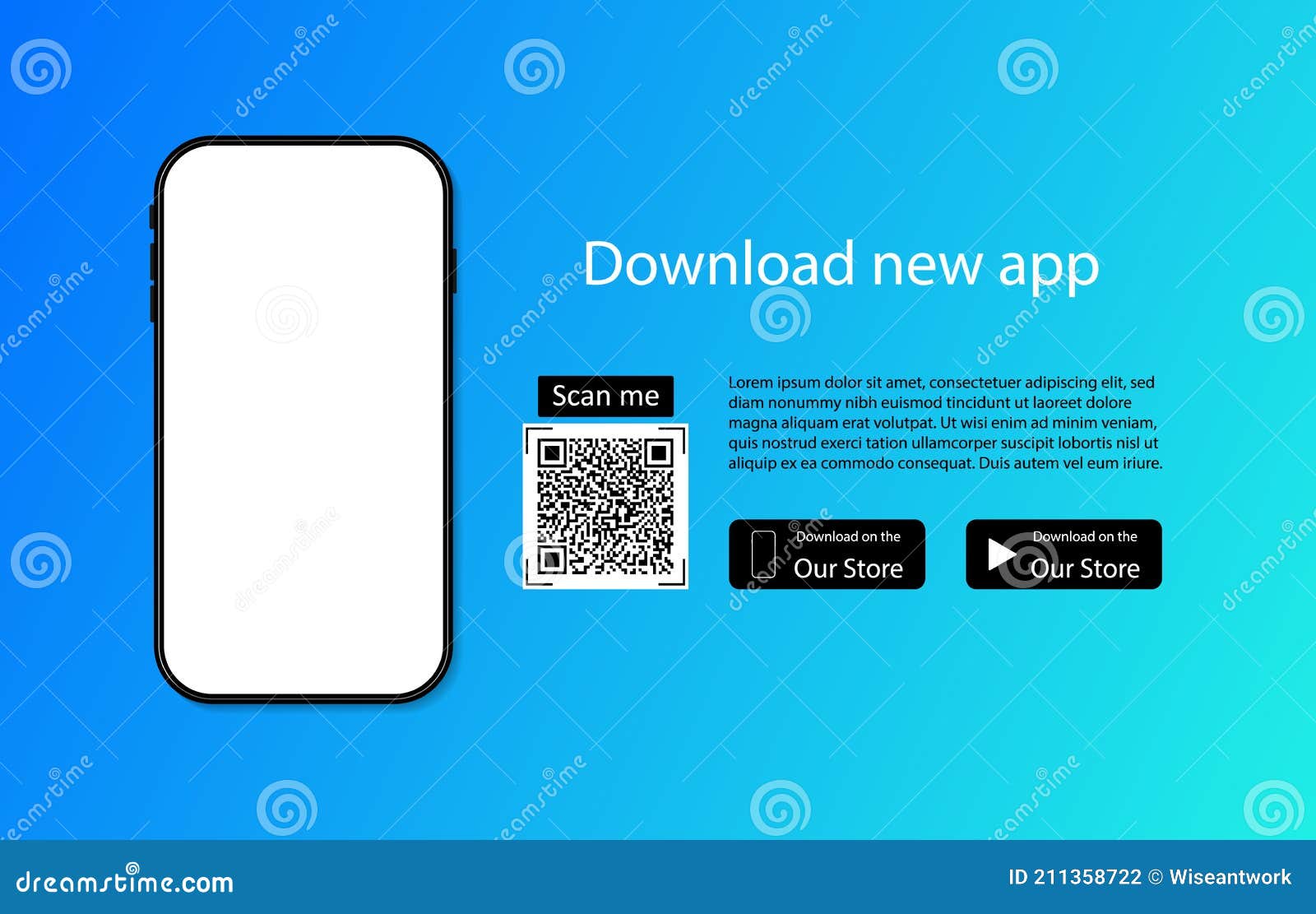 Smartphone Scan Person Face Vector. Electronic Identity Verification ...