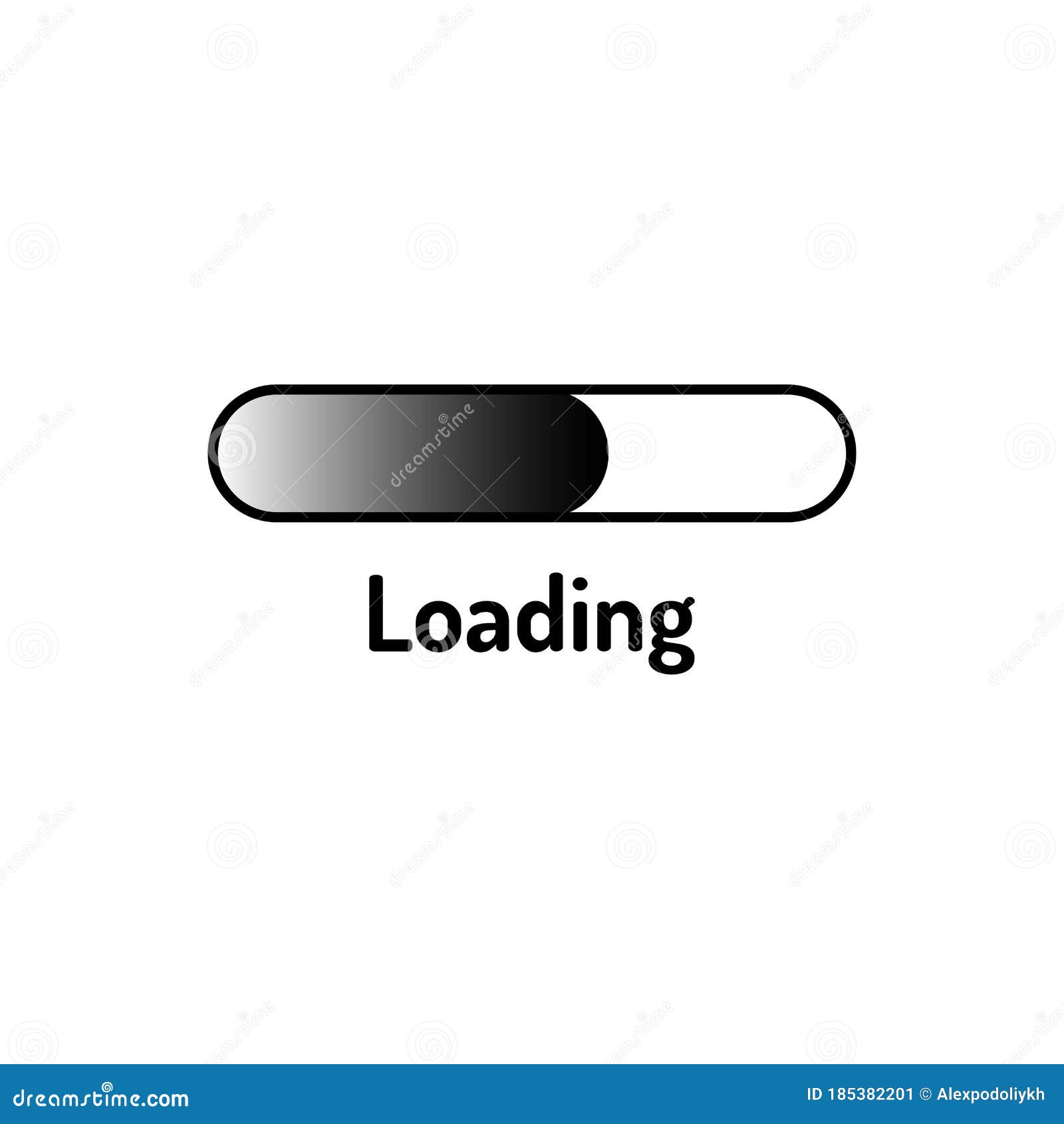 Download Black Flat Icon. Loading Sign. Vector Illustration for Web ...