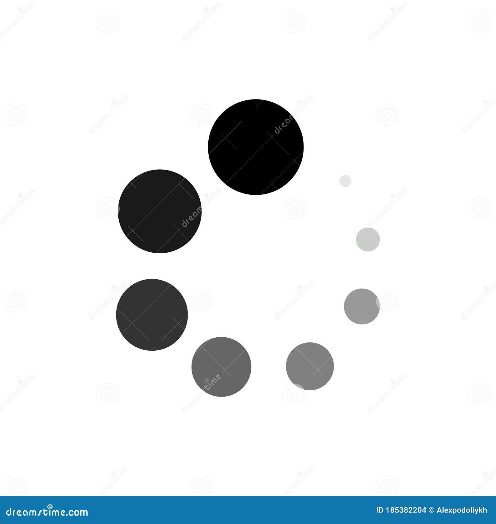 Download Black Flat Icon. Loading Sign. Vector Illustration for Web ...