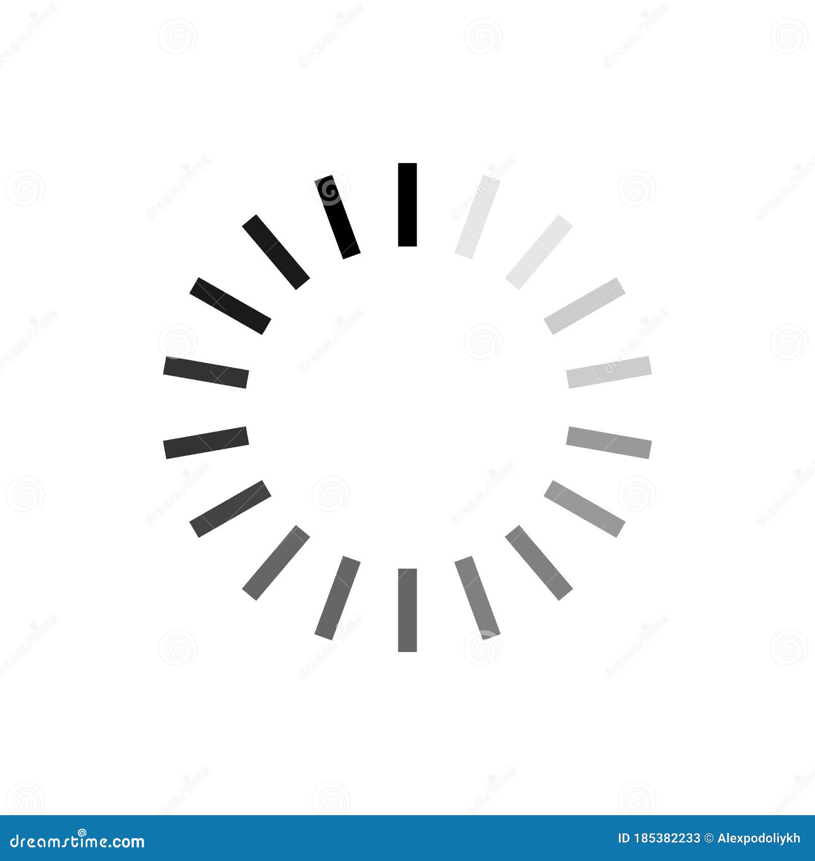 Download Black Flat Icon. Loading Sign. Vector Illustration for Web ...