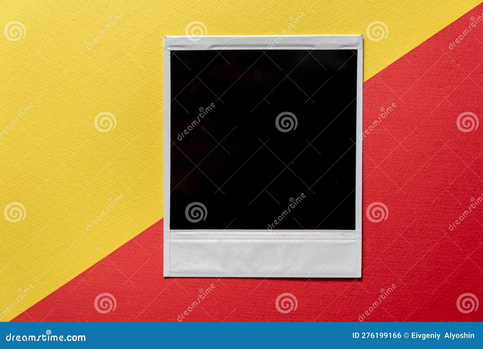 Download Blank Photo Frame Template on Red and Yellow Background. Blank ...