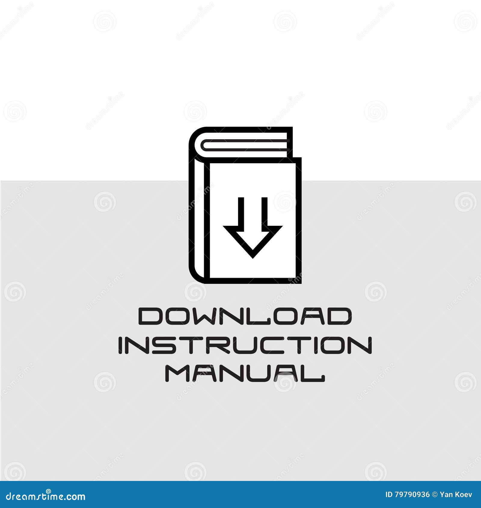 Download Book Icon. Instruction Manual Logo. Stock Vector ...