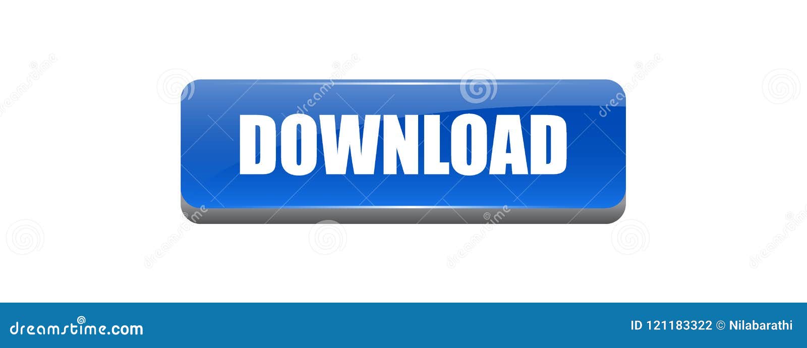 Download button blue stock illustration. Illustration of connection ...