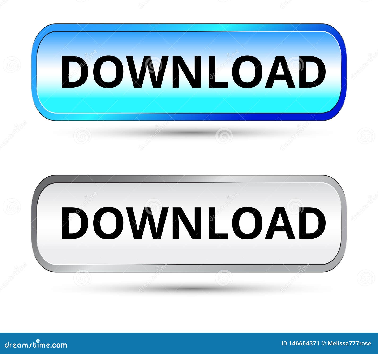 Download Button 3d Vector with New Gradient Stock Vector - Illustration ...