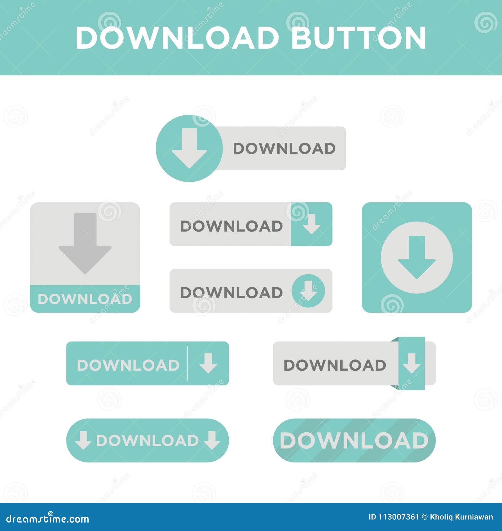 Download Button Icon Design Stock Vector - Illustration of graphic ...