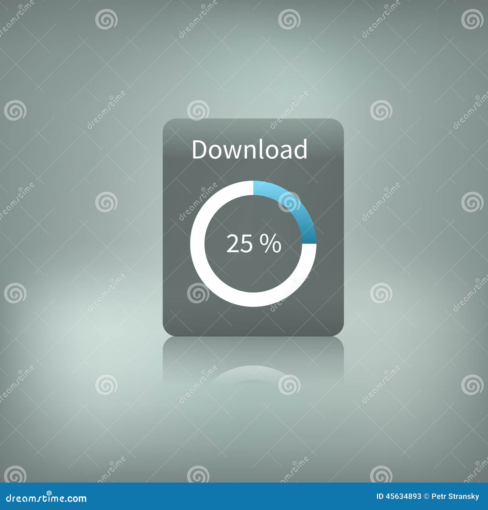 Download Button with Loading Stock Vector - Illustration of preloader ...