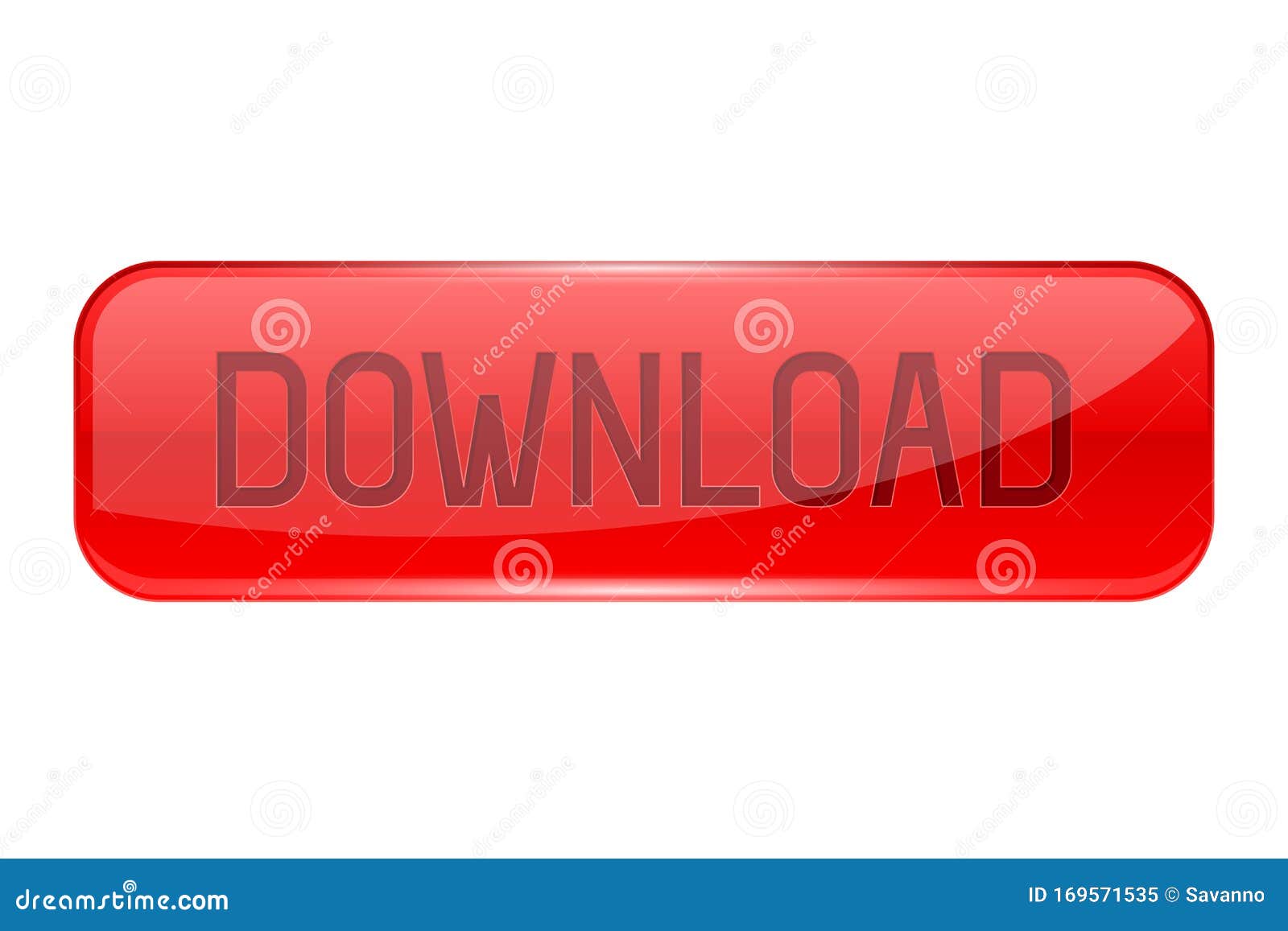 Download Button. Rectangle Red 3d Icon Stock Vector - Illustration of ...