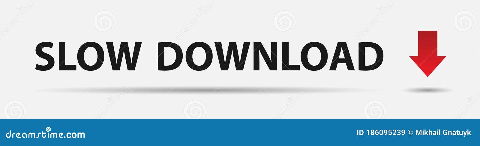 DOWNLOAD Button. Slow Download Button Stock Illustration - Illustration ...