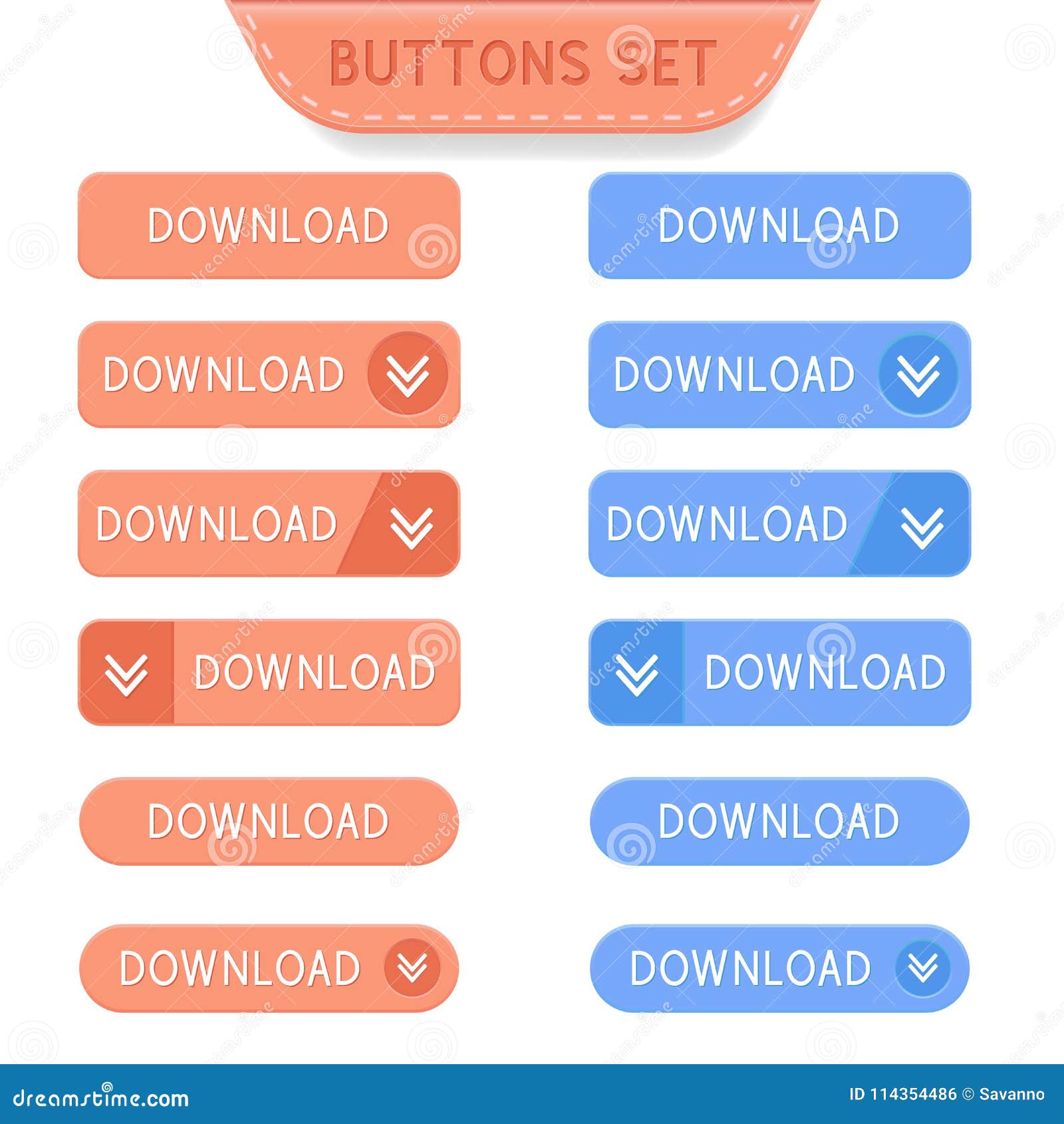 Download Buttons Set. Collection of Web Buttons Stock Vector ... Download Buttons Set. Collection of Web Buttons Stock Vector ...
