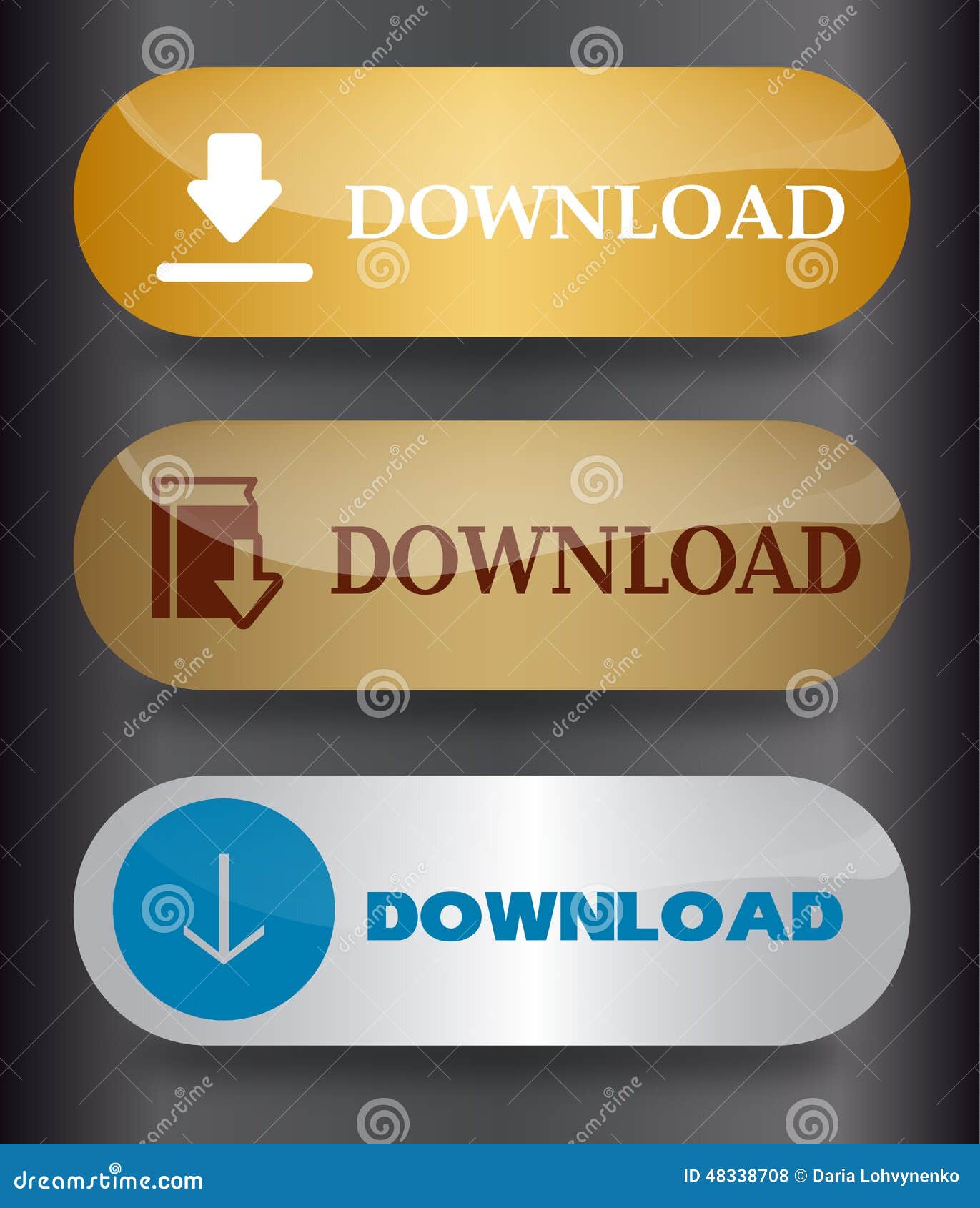 Download buttons stock illustration. Illustration of information - 48338708