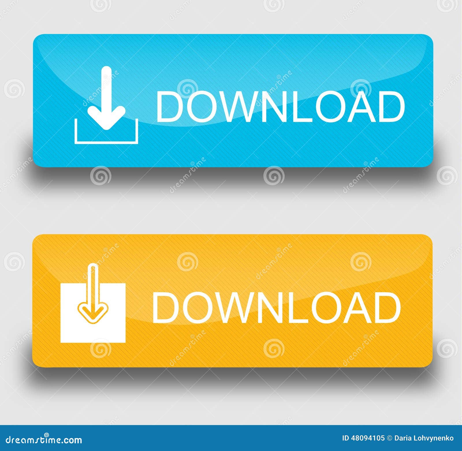 Download buttons stock illustration. Illustration of colorful - 48094105