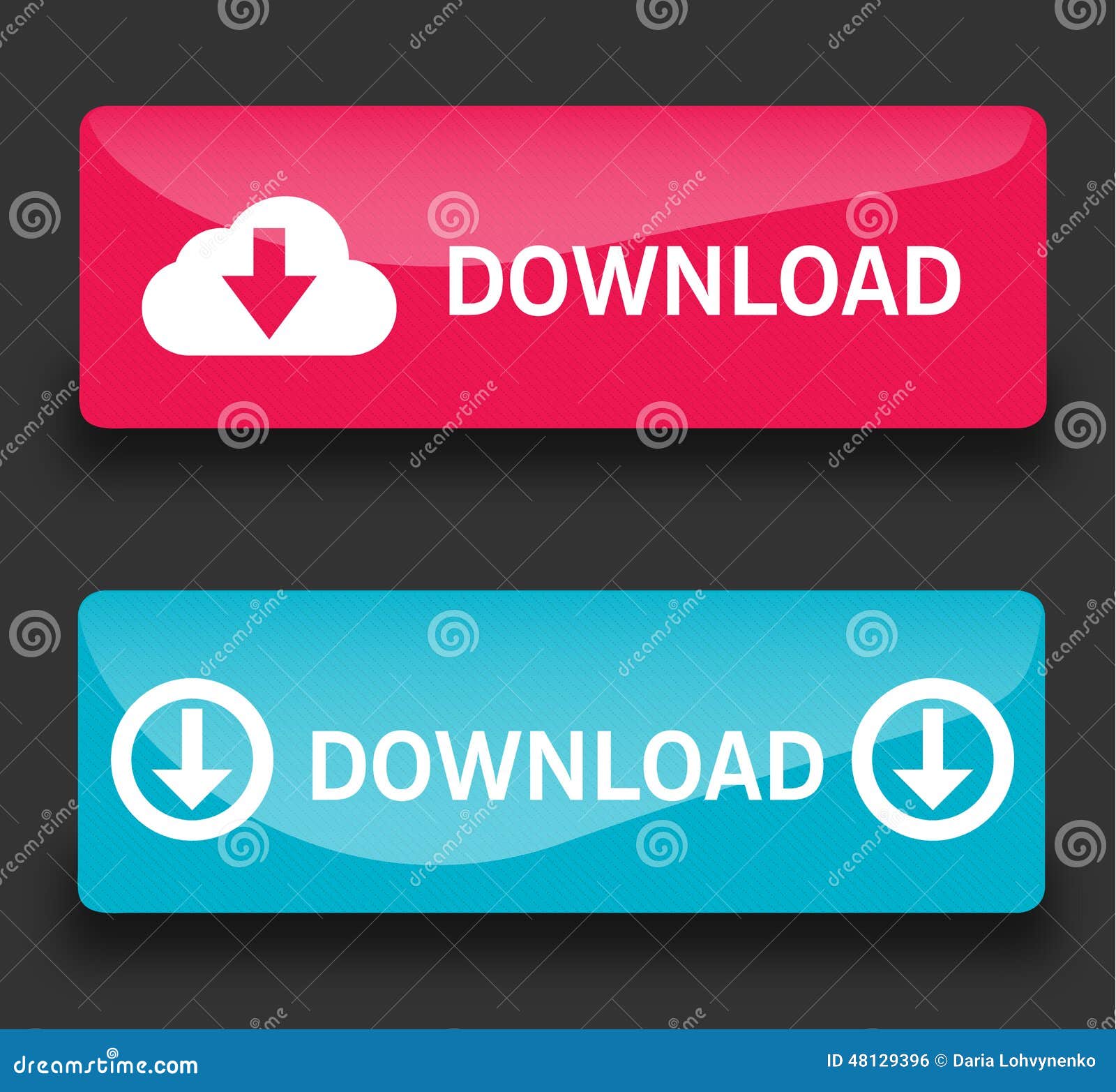 Download buttons stock illustration. Illustration of company - 48129396