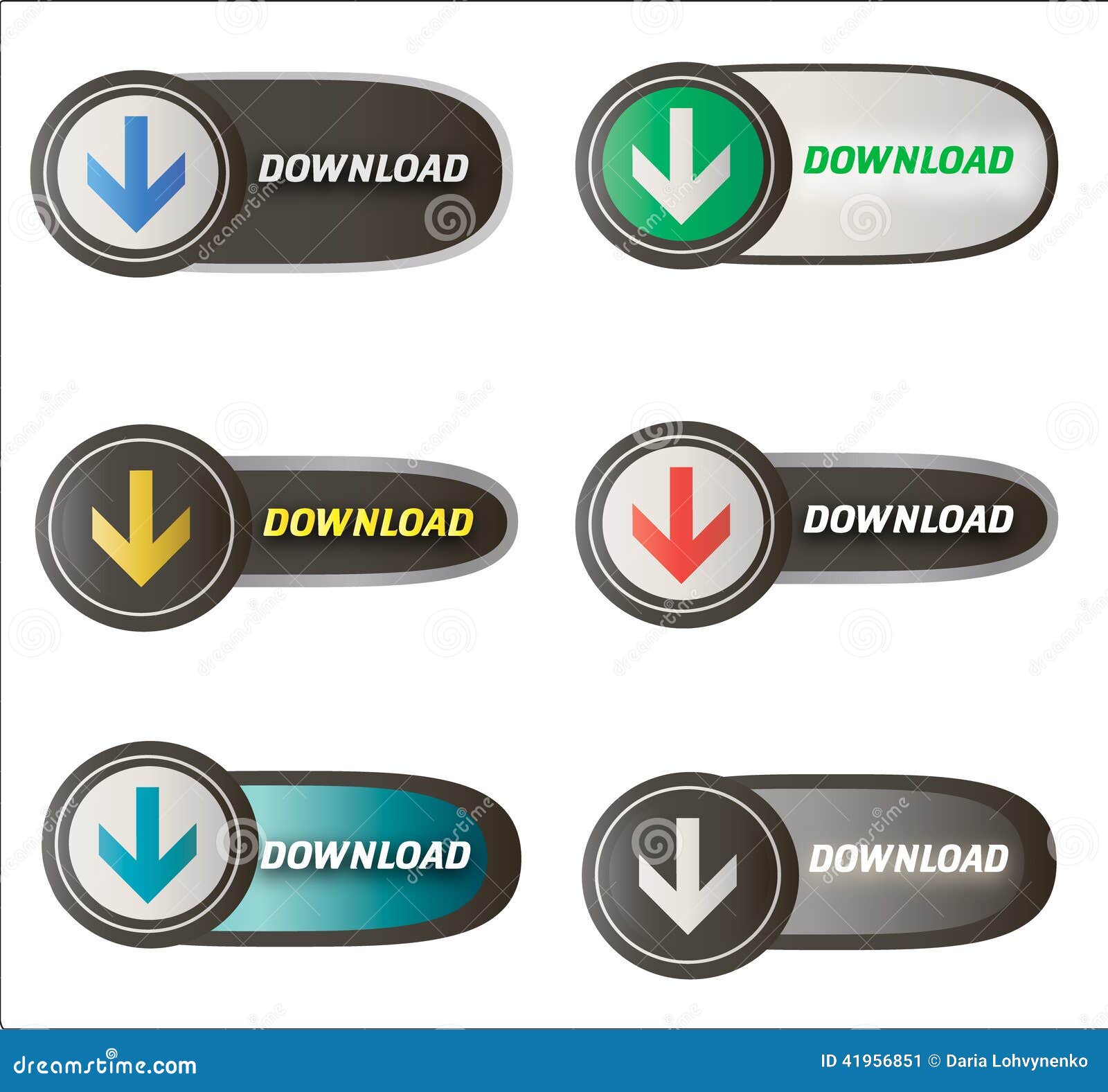 Download buttons stock illustration. Illustration of load - 41956851