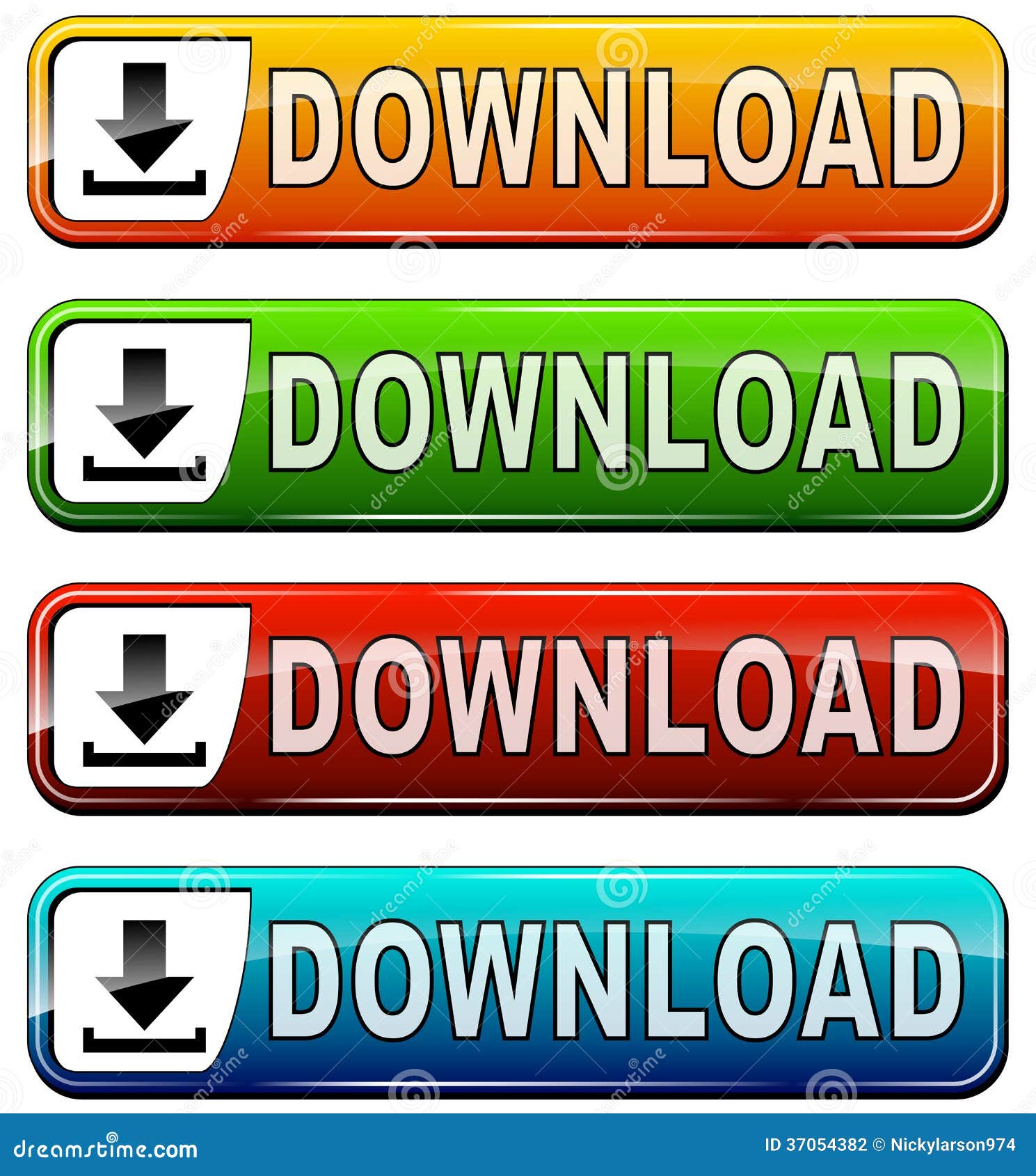 Download buttons stock vector. Illustration of upload - 37054382