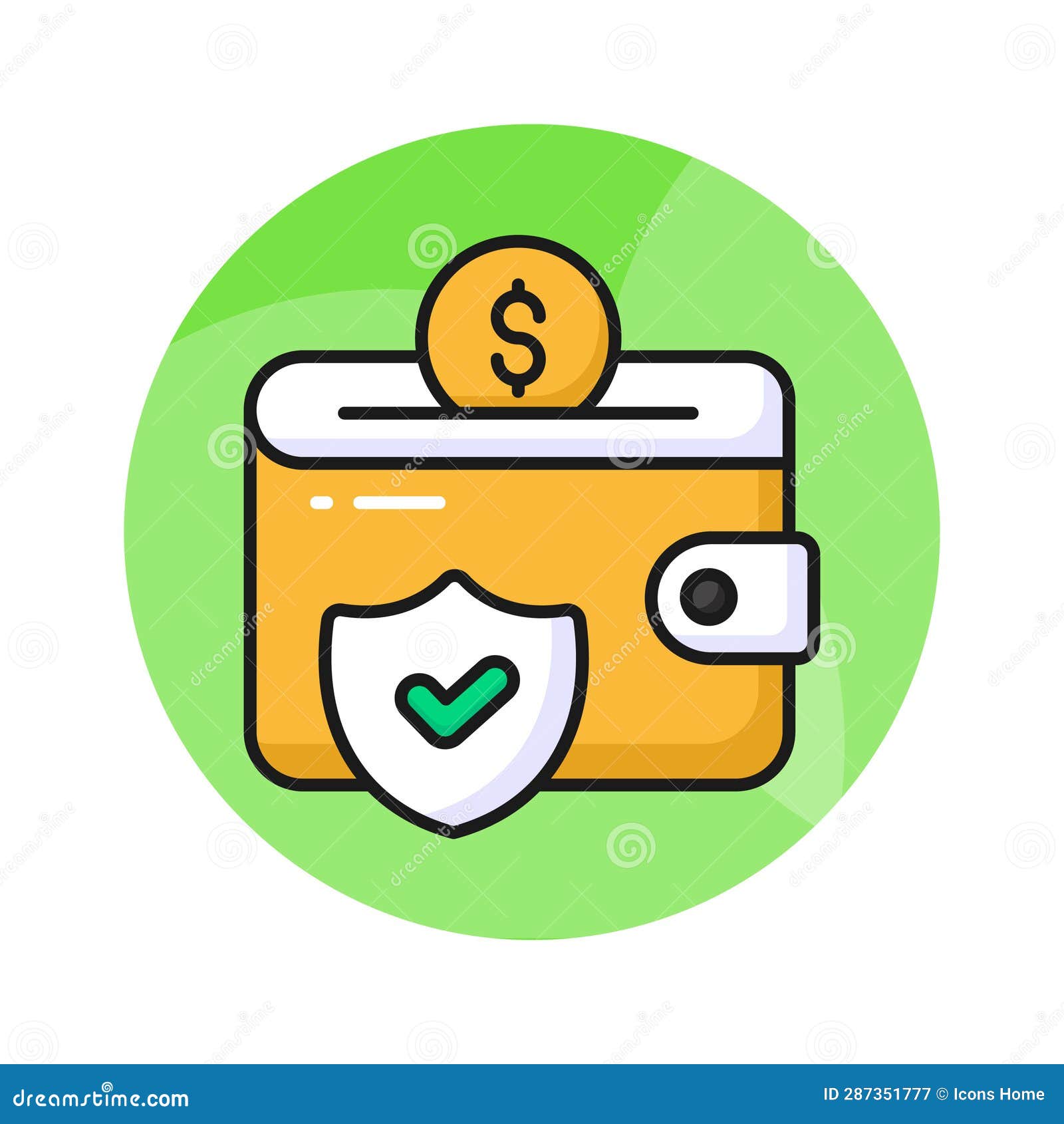 Download this Carefully Designed Icon of Wallet Security, Financial ...