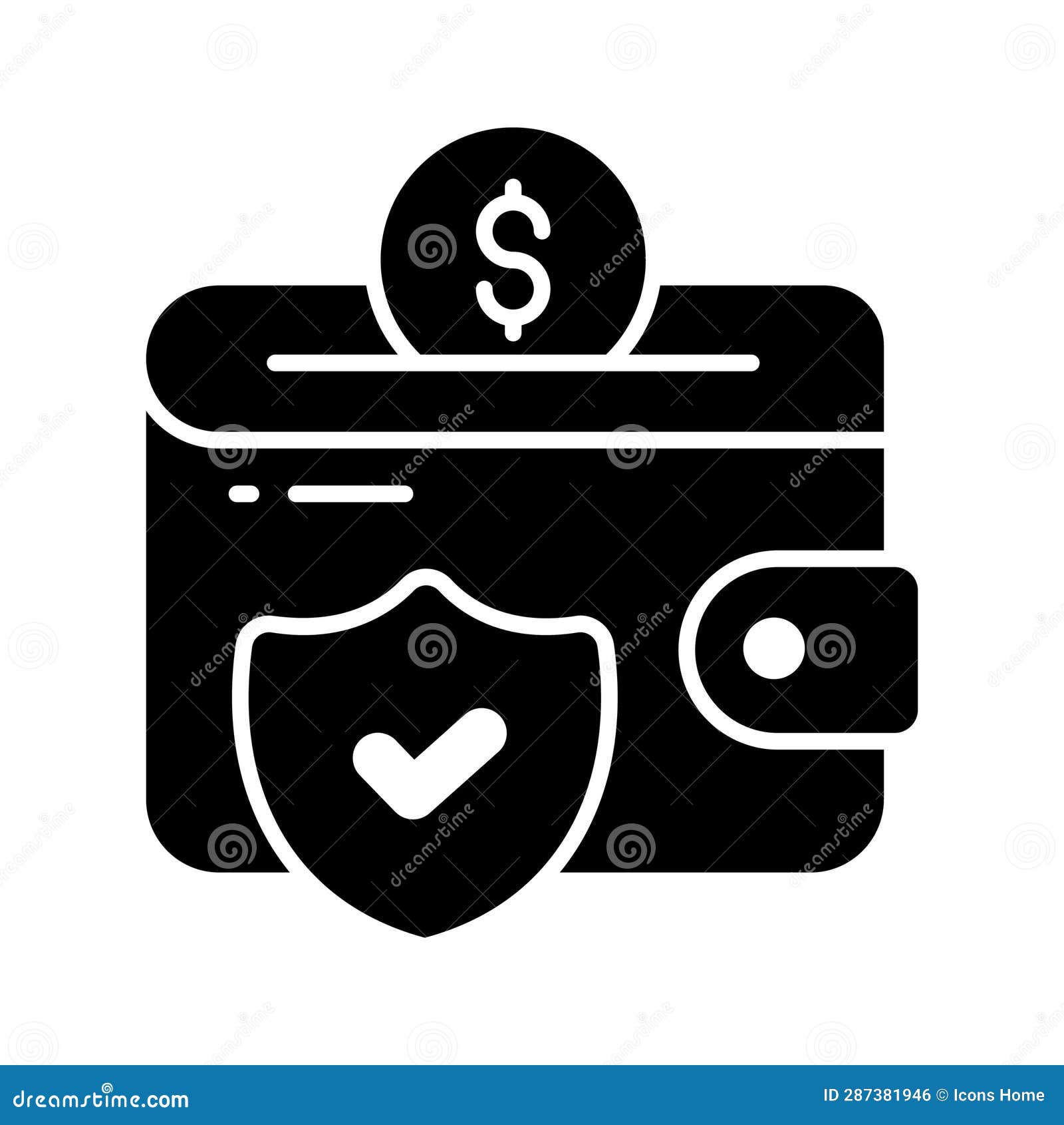 Download this Carefully Designed Icon of Wallet Security, Financial ...