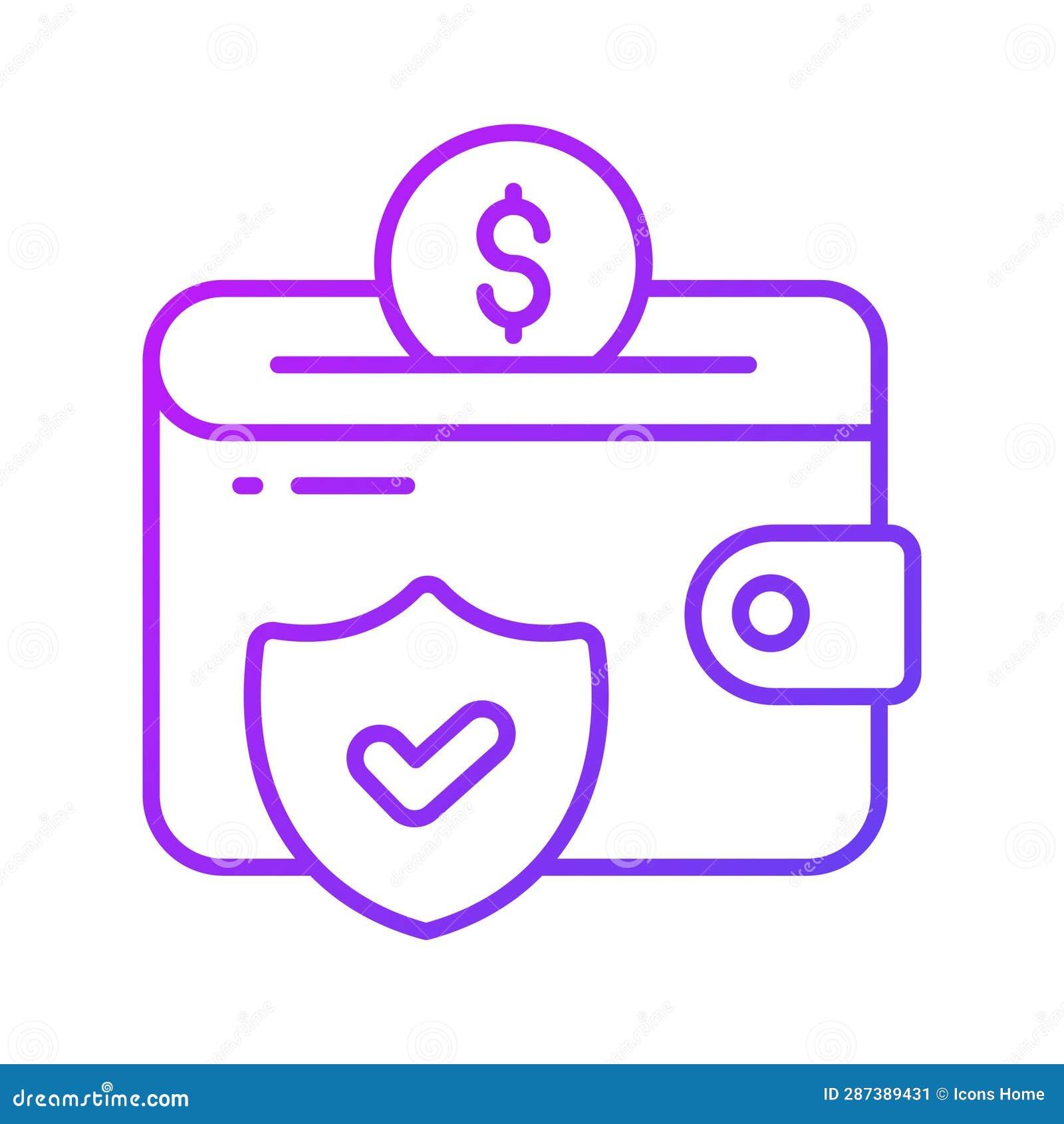 Download this Carefully Designed Icon of Wallet Security, Financial ...