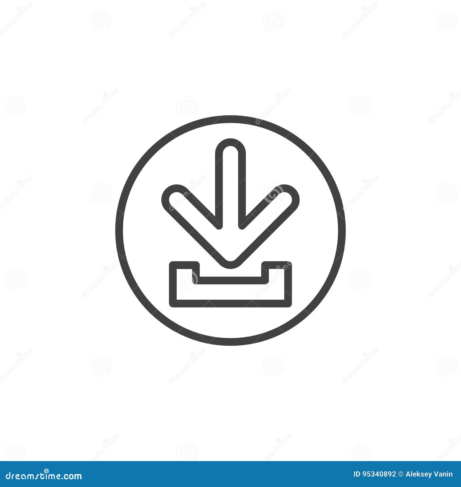 Download Circular Line Icon. Round Simple Sign Stock Vector ...