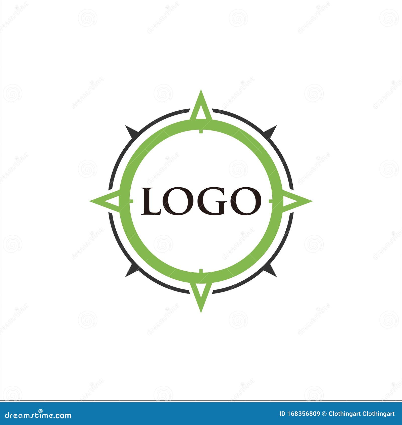 Compass and Mount Vector Logo Graphic Modern Abstract Stock Vector ...