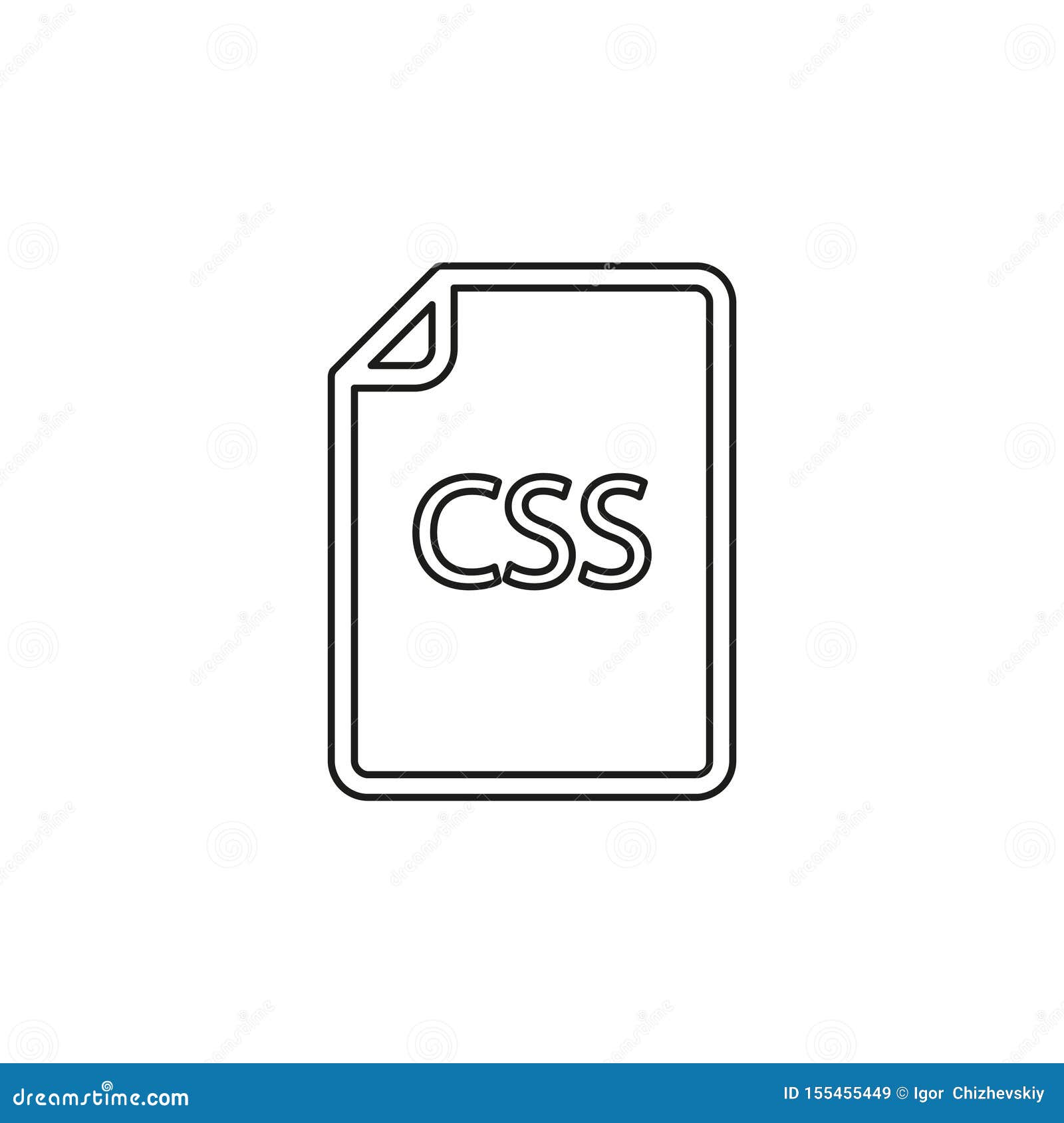 Download Css Document Icon Vector File Format Stock Vector Illustration Of Click Sign
