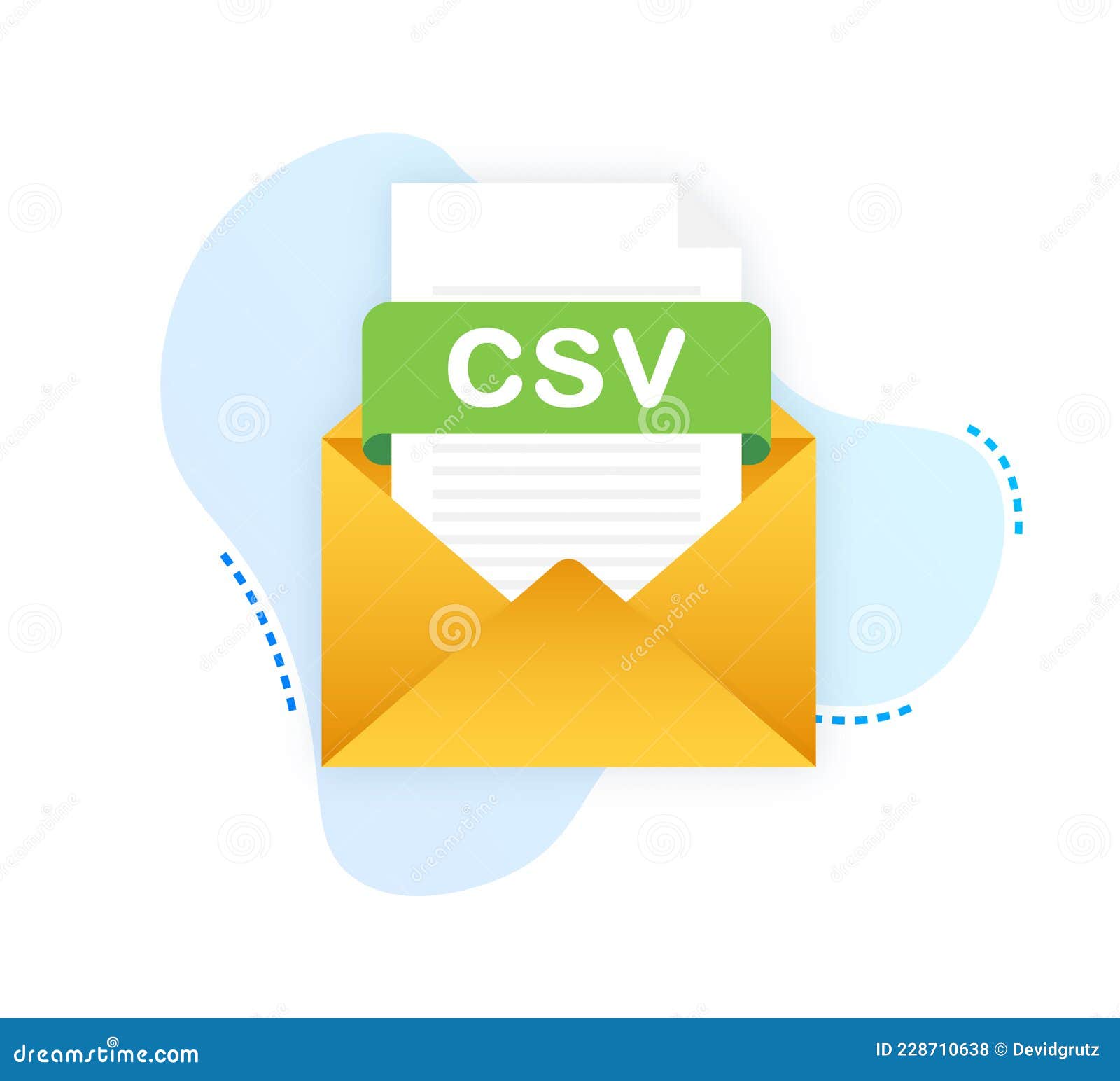 Download CSV Button on Laptop Screen. Downloading Document Concept ...