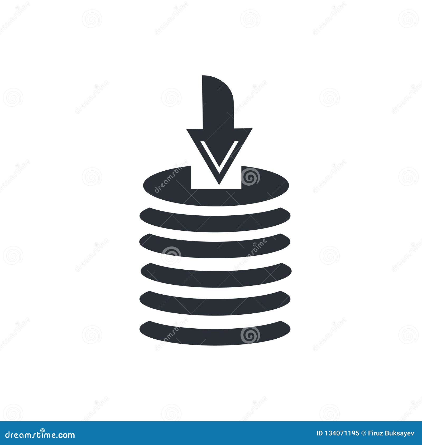 Download Data Icon Vector Sign and Symbol Isolated on White Background ...