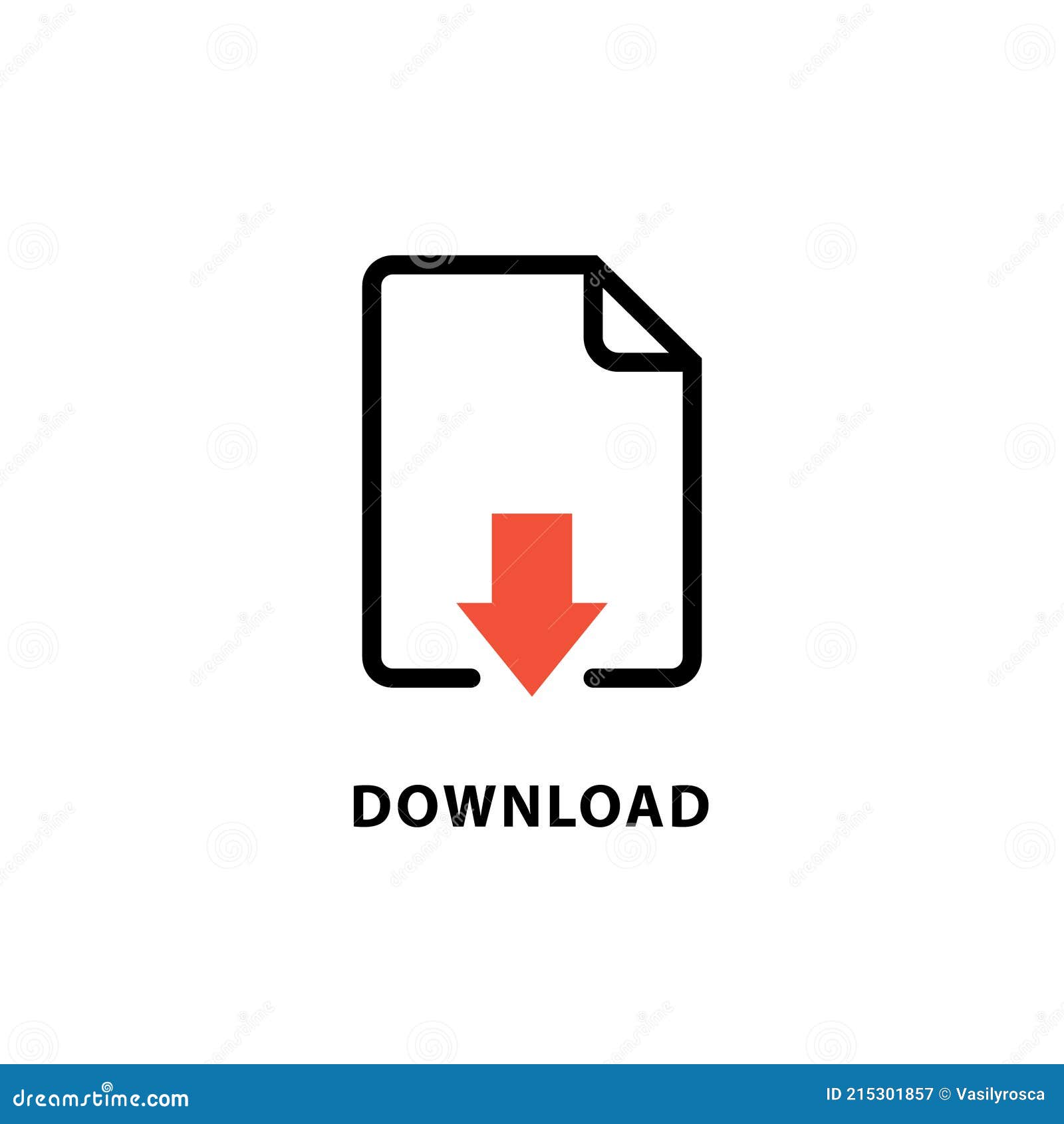 Download Document Icon App. File Download Data Vector Symbol Button ...