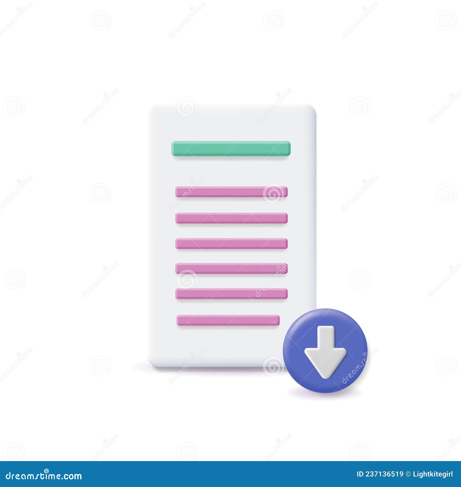 Download Document, White Paper Icon. Ico Main Investment Document ...