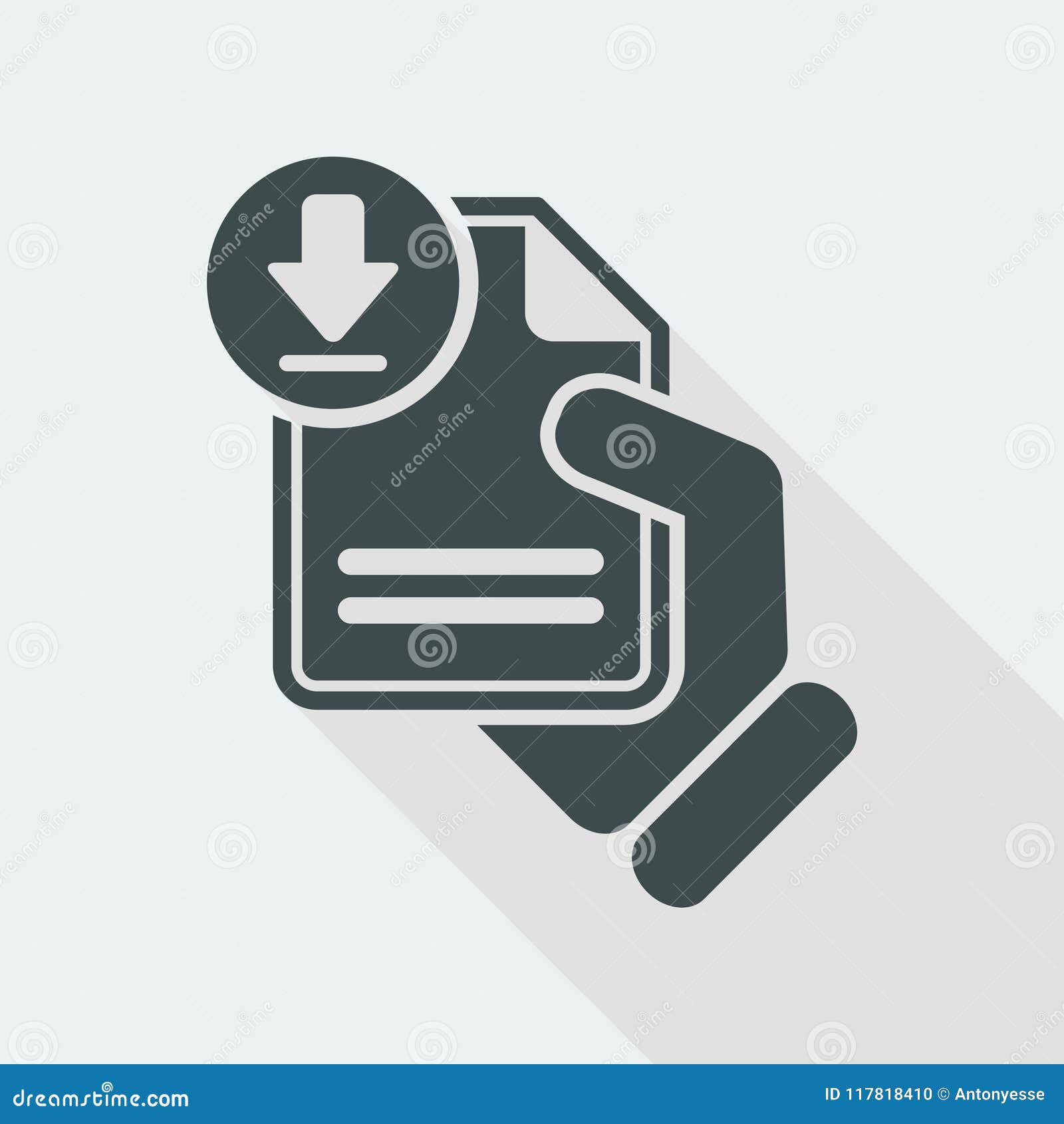 Download document link stock vector. Illustration of link - 117818410