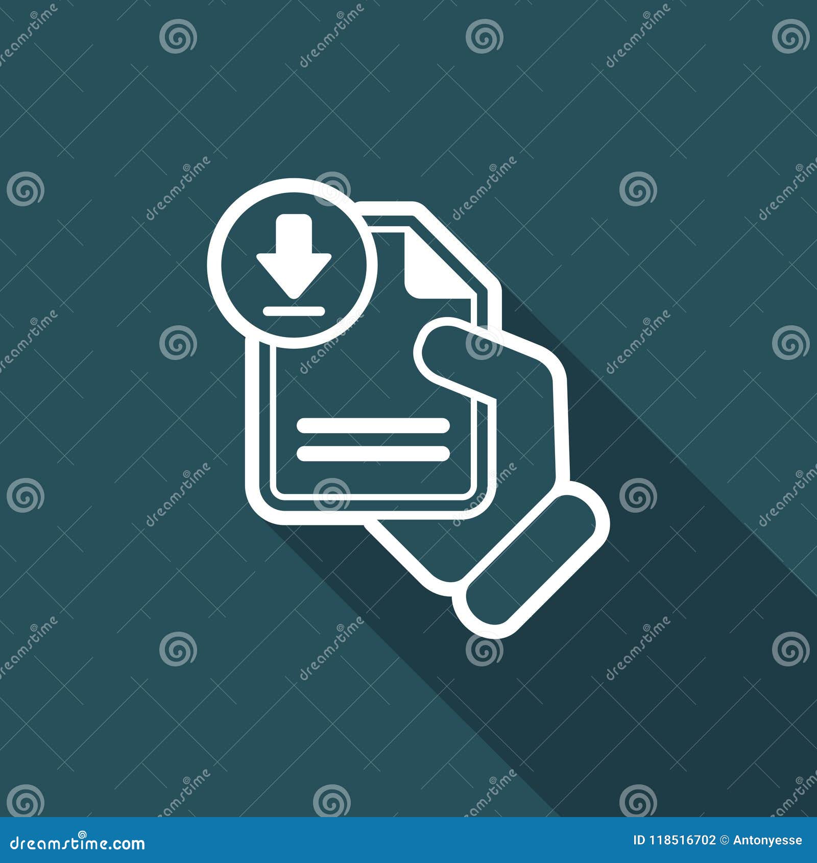 Download document link stock vector. Illustration of icon - 118516702