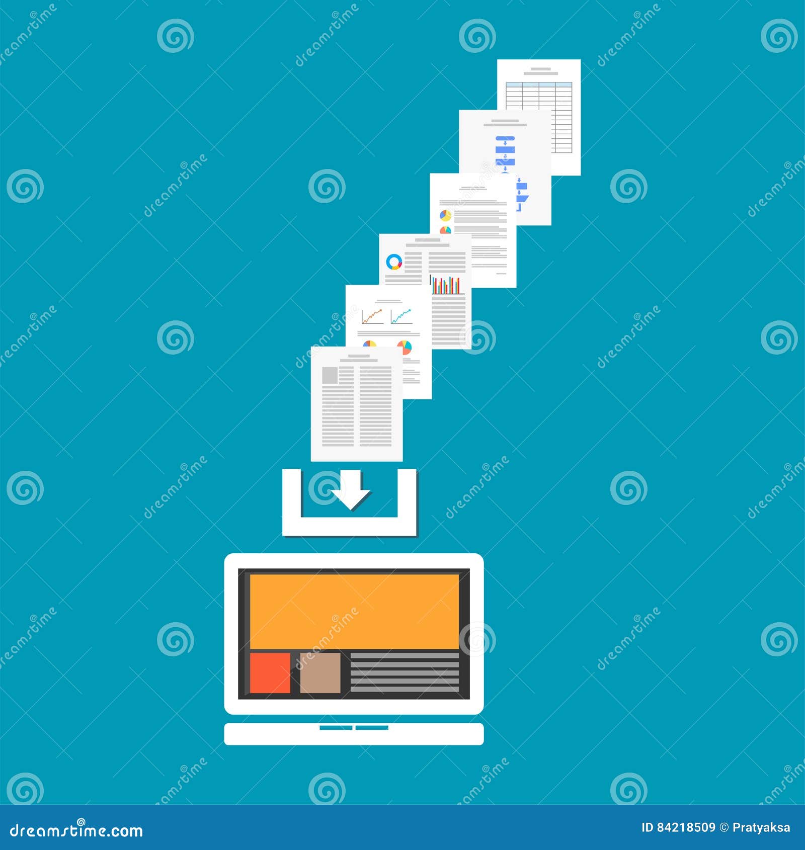 Download Documents or Files from Internet. Download Process Concept ...