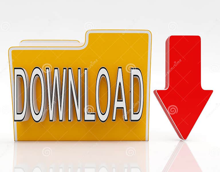 Download File Shows Downloaded Software Stock Illustration ...