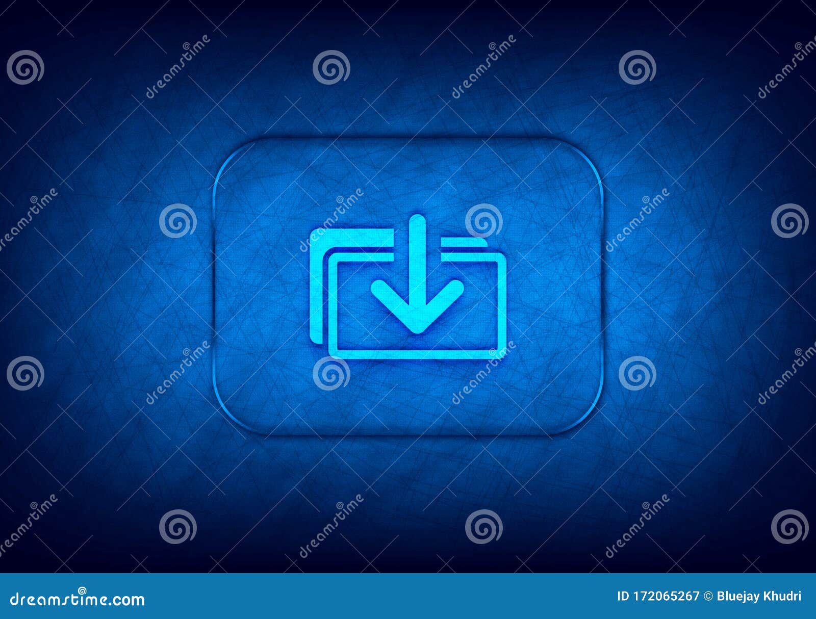 Download Files Icon Abstract Digital Design Blue Background Stock ...